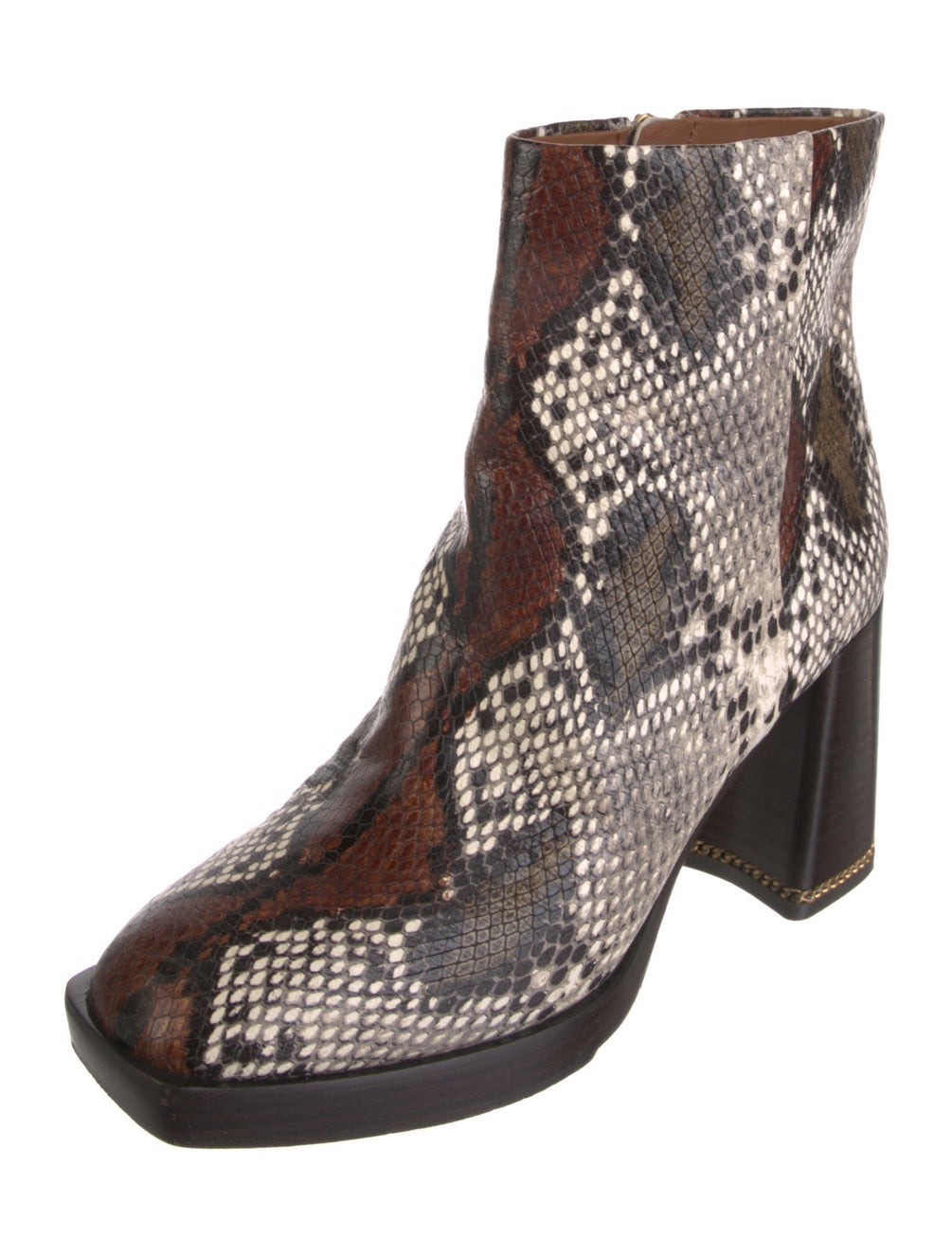 Tory Burch Leather Animal Print Boots - Neutrals Boots, Shoes ...