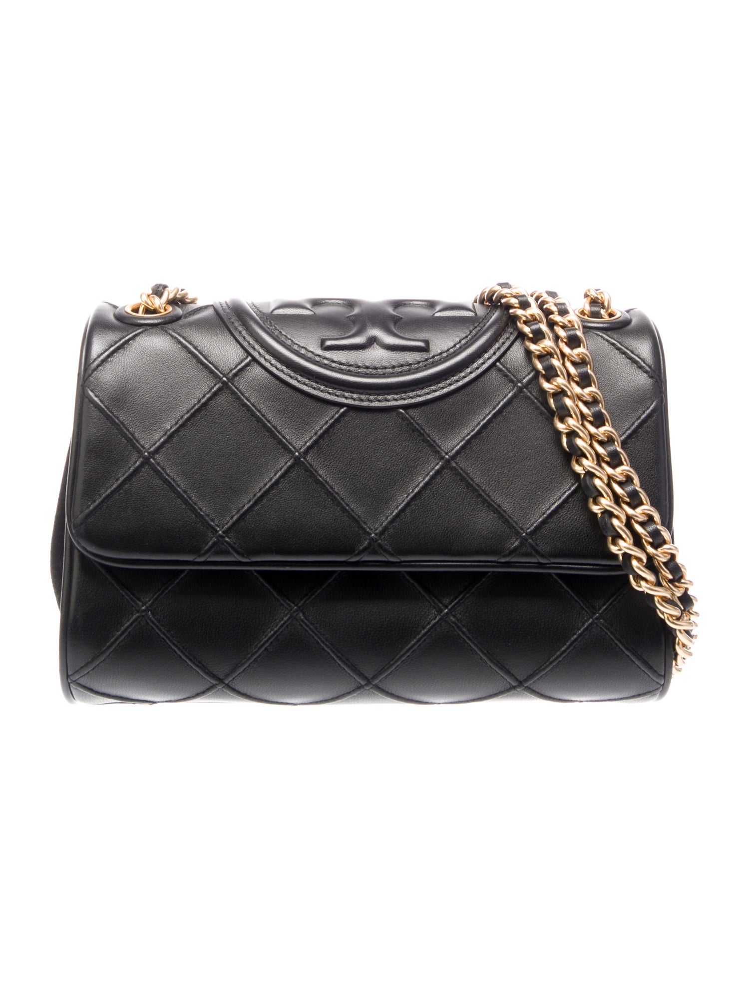 Tory Burch Leather Shoulder Bag - Black Shoulder Bags, Handbags ...