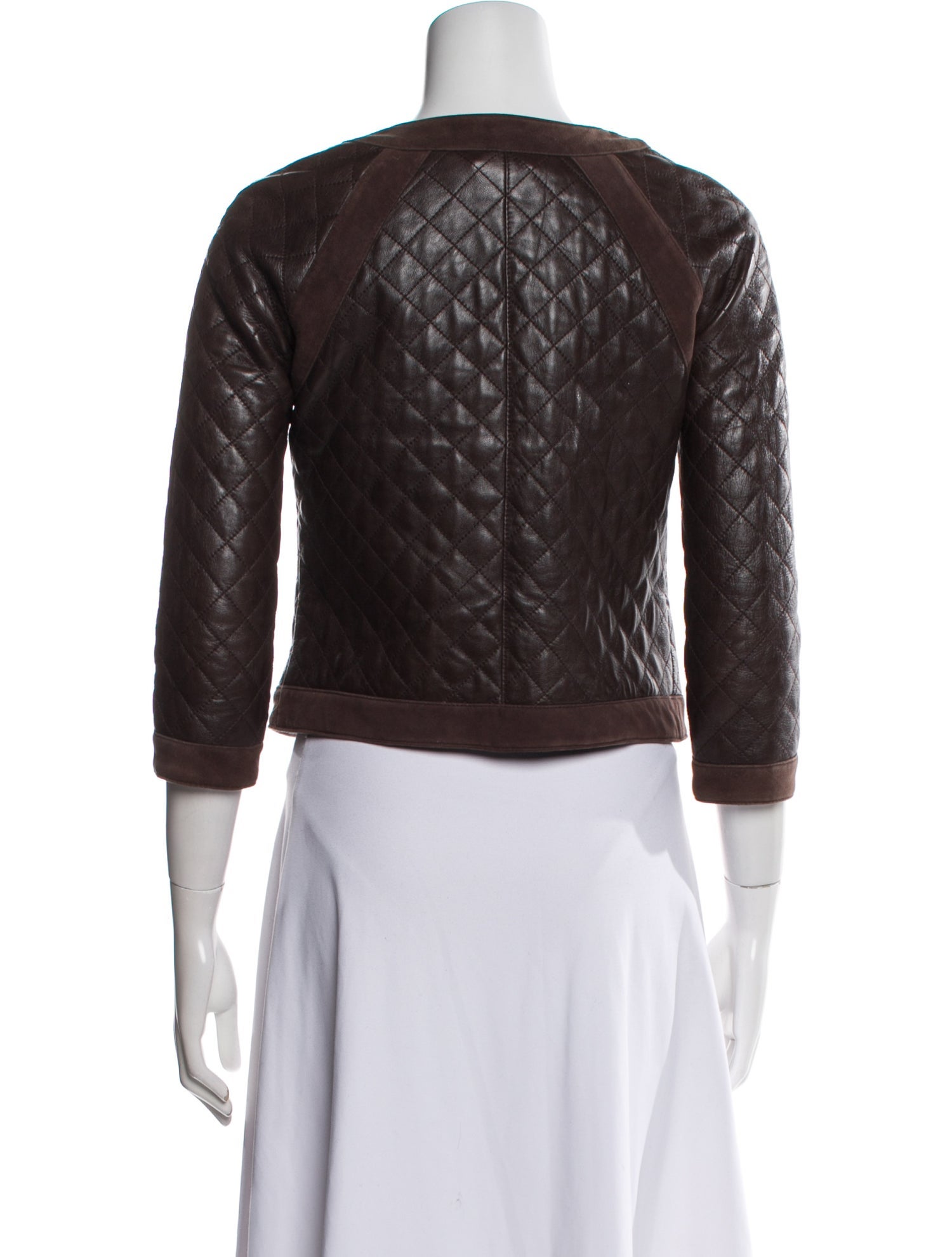 Tory Burch Leather Jacket - Brown Jackets, Clothing - WTO785576 | The ...