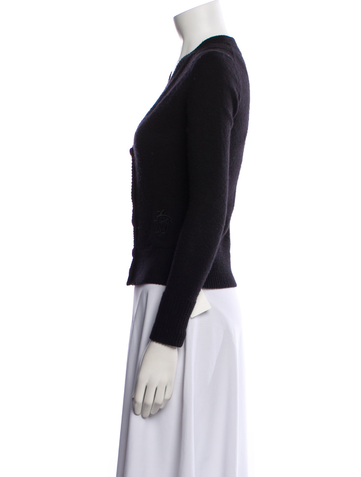 Tory Burch Cashmere V-Neck Sweater - Black Knitwear, Clothing ...