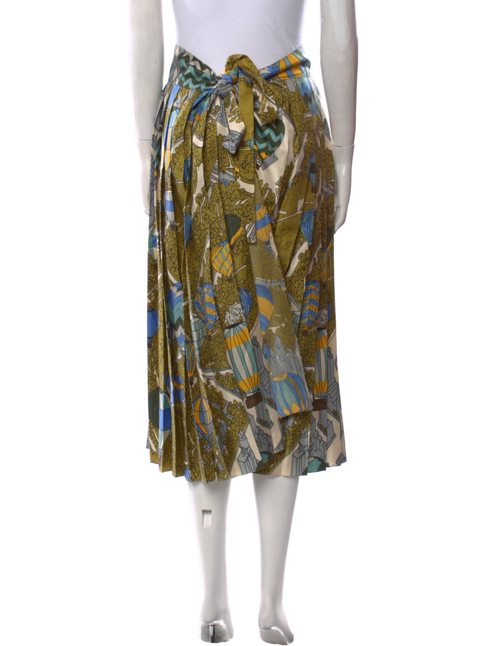 Tory Burch Silk Midi Length Skirt - Green Skirts, Clothing - WTO787222 ...