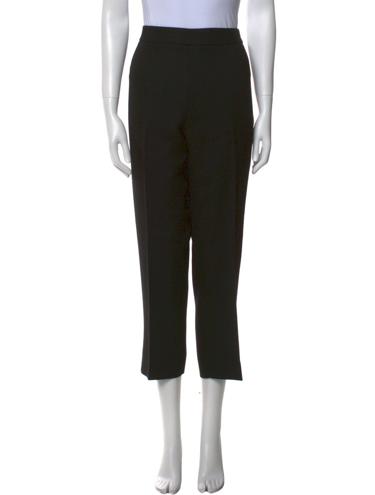 Tory Burch Straight Leg Pants - Black, 12" Rise Pants, Clothing ...