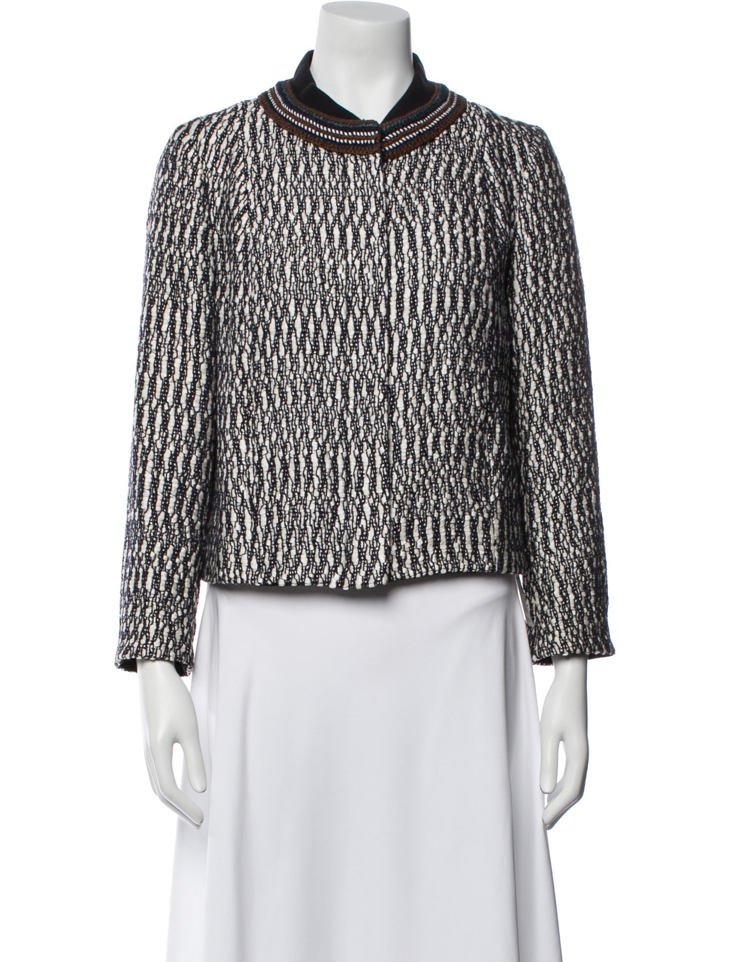 Tory Burch Printed Evening Jacket - White Jackets, Clothing - WTO790792 ...
