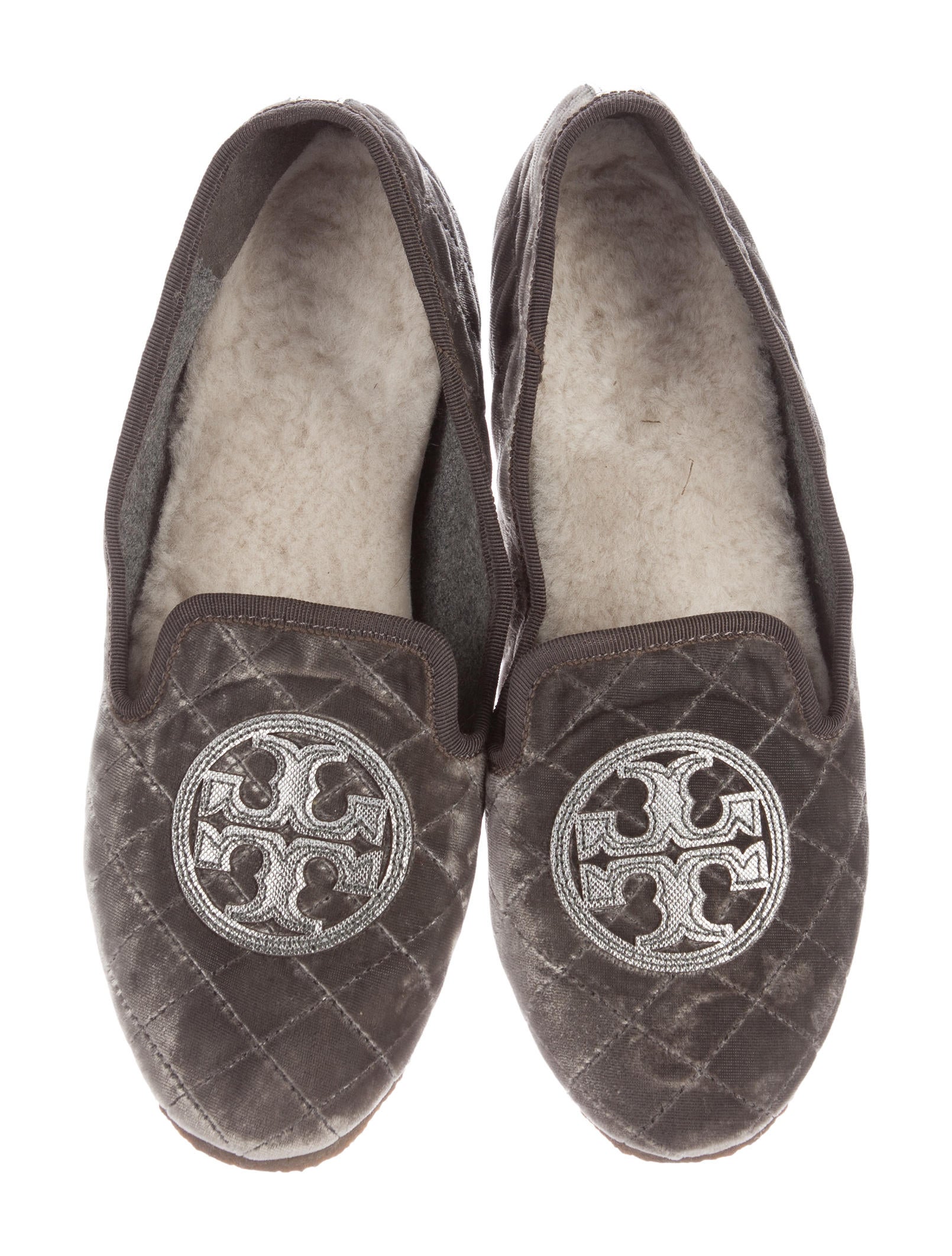 Tory Burch Velvet Smoking Slippers - Shoes - WTO90036 | The RealReal