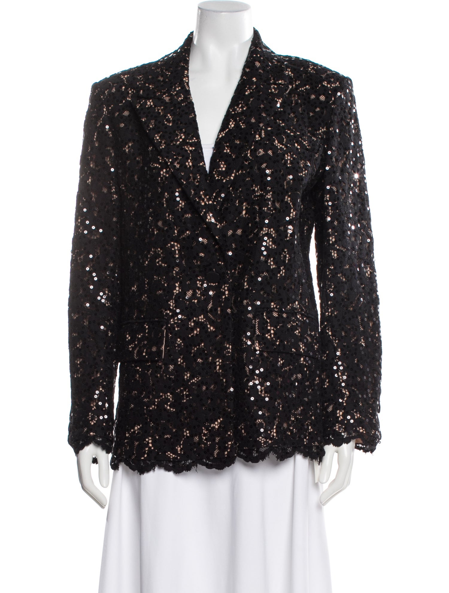Toccin Lace Printed Blazer w/ Tags - Black Jackets, Clothing ...