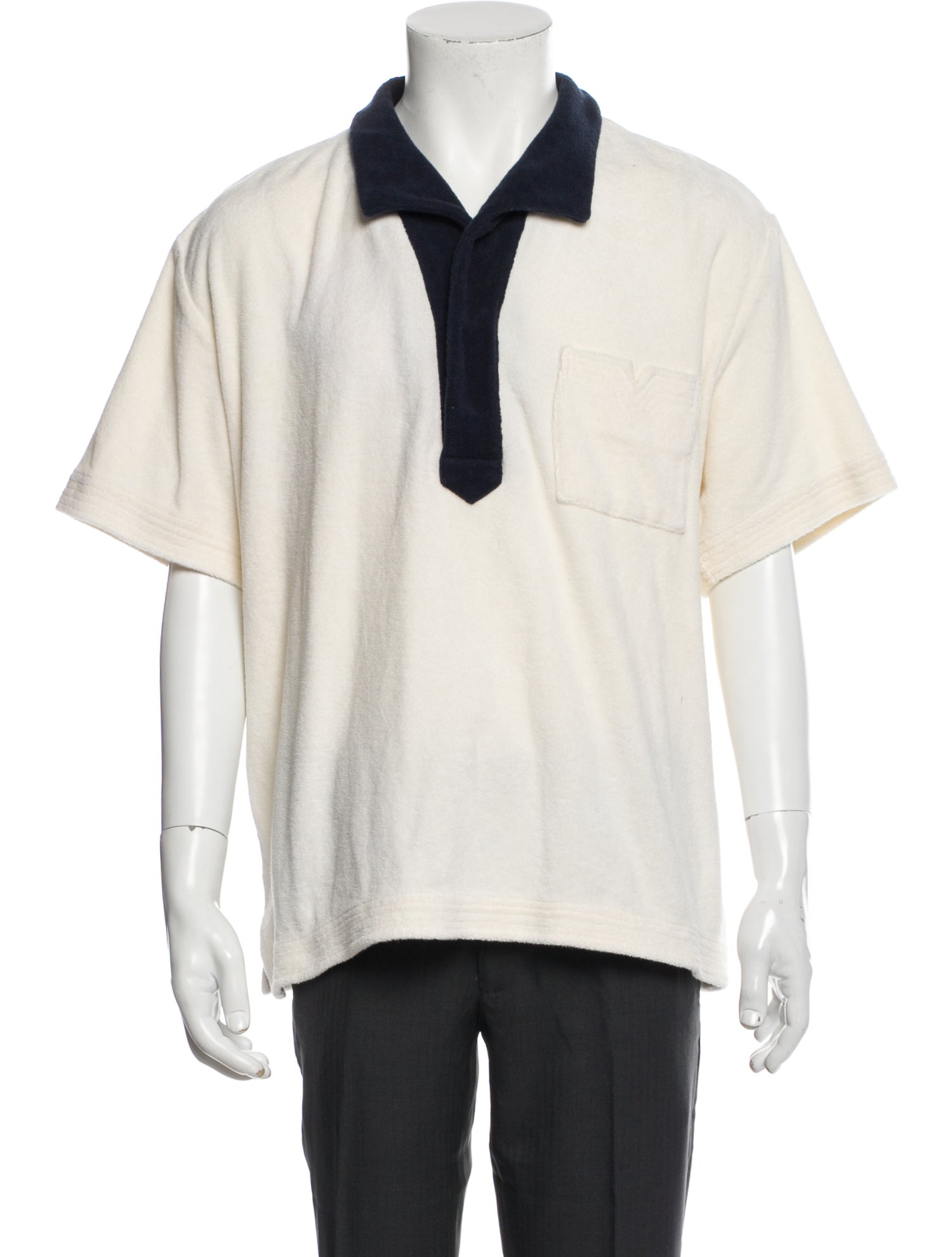 Tombolo Patterned Collar Polo Shirt - Neutrals Polos, Clothing ...