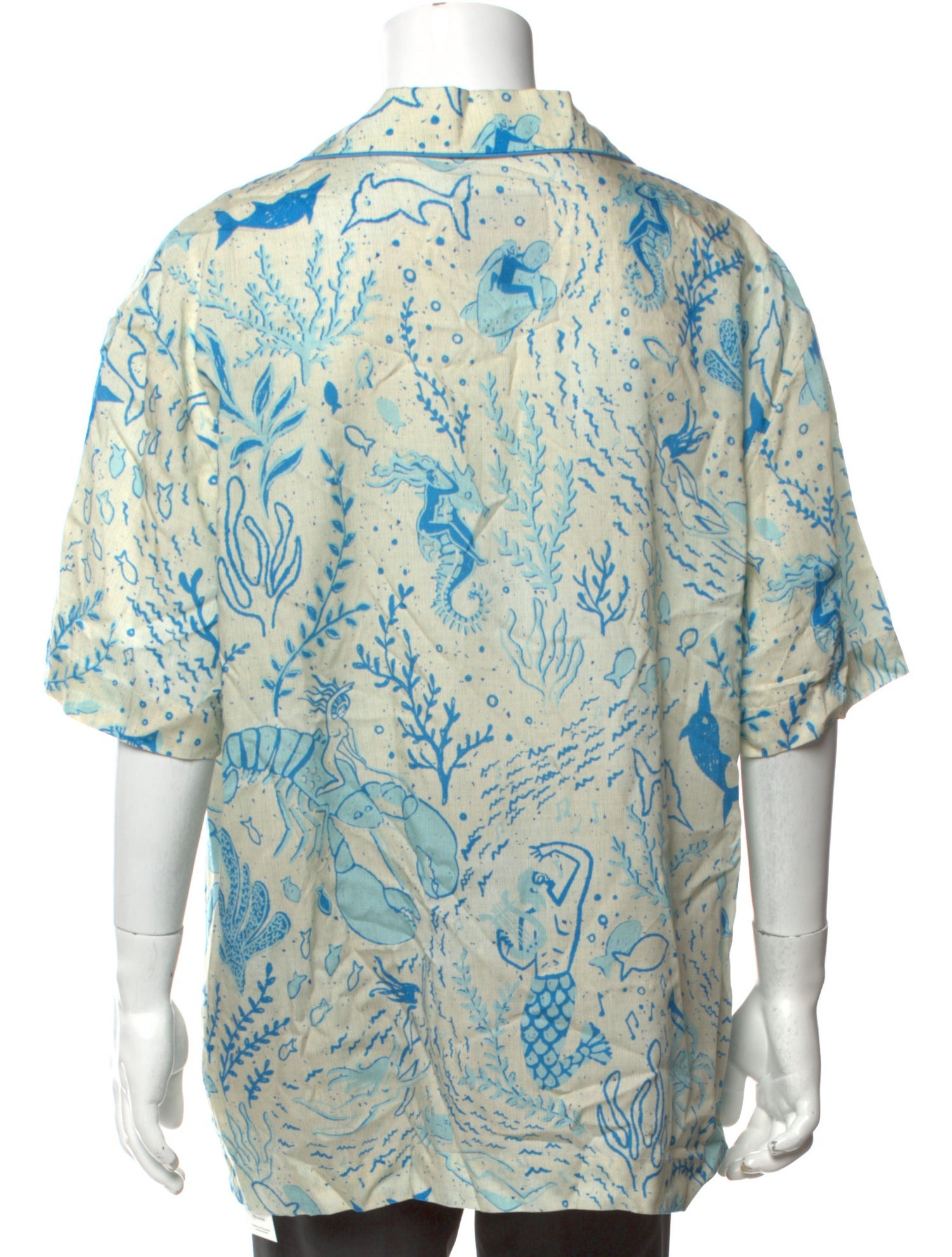 Tombolo Printed Three-Quarter Sleeve Shirt - Neutrals Casual Shirts ...