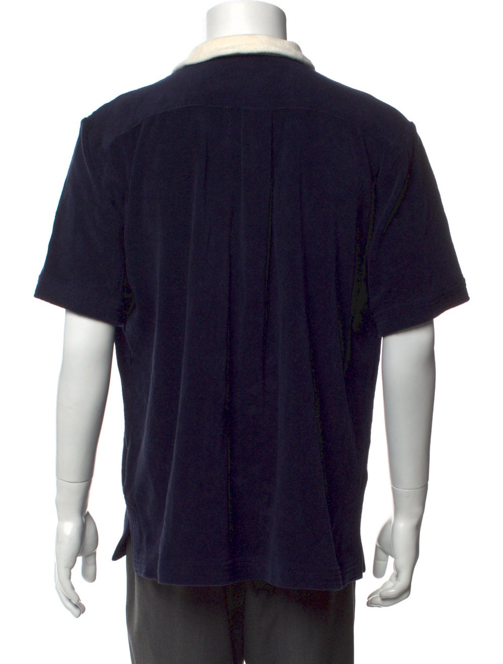 Tombolo V-Neck Short Sleeve Polo Shirt w/ Tags - Blue Polos, Clothing ...