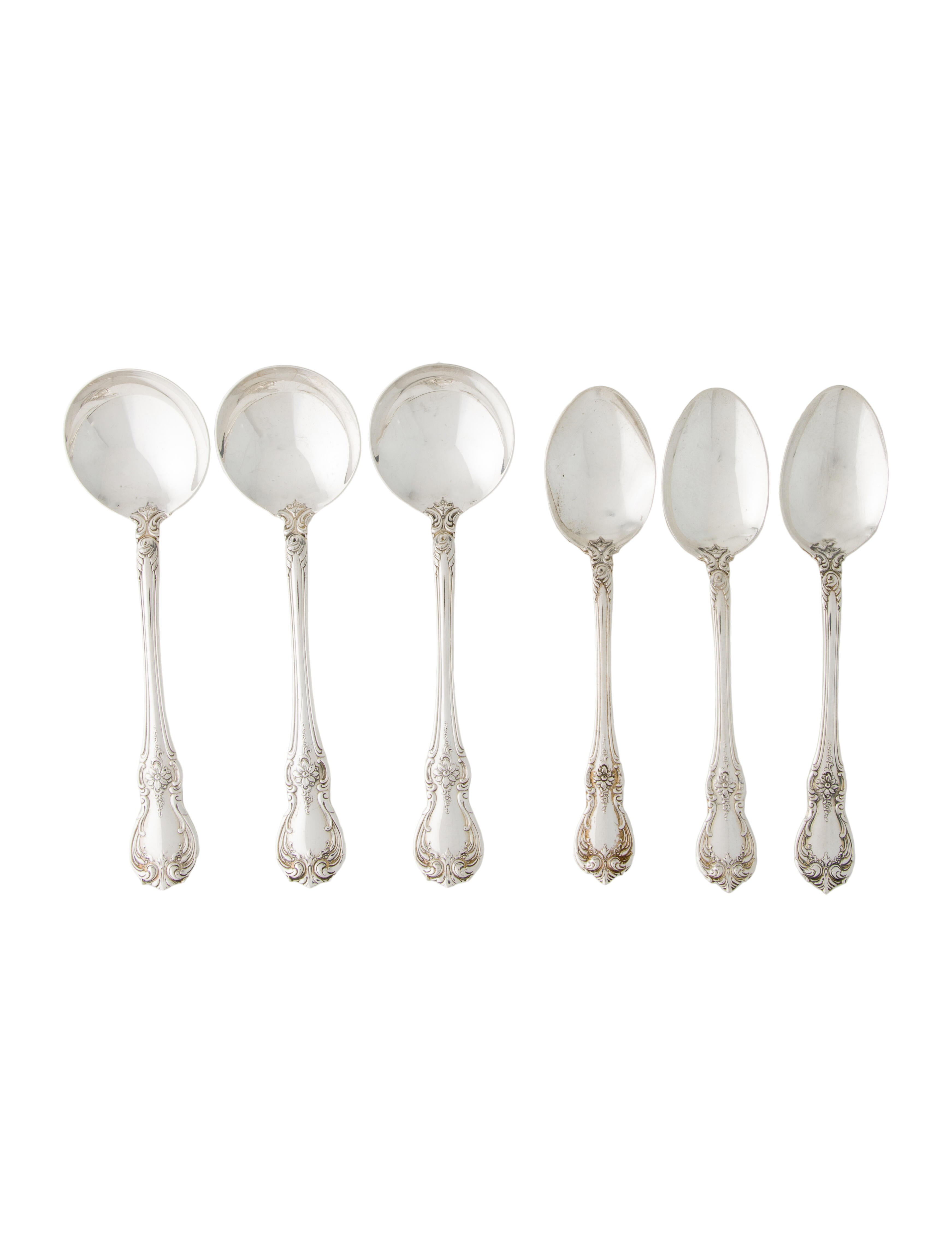 Towle 6-Piece Old Master Sterling Silver Flatware Set - Silver, 6 ...