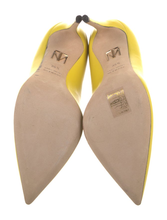 Tamara Mellon Leather Pumps - Yellow Pumps, Shoes - WTQ37484 | The RealReal