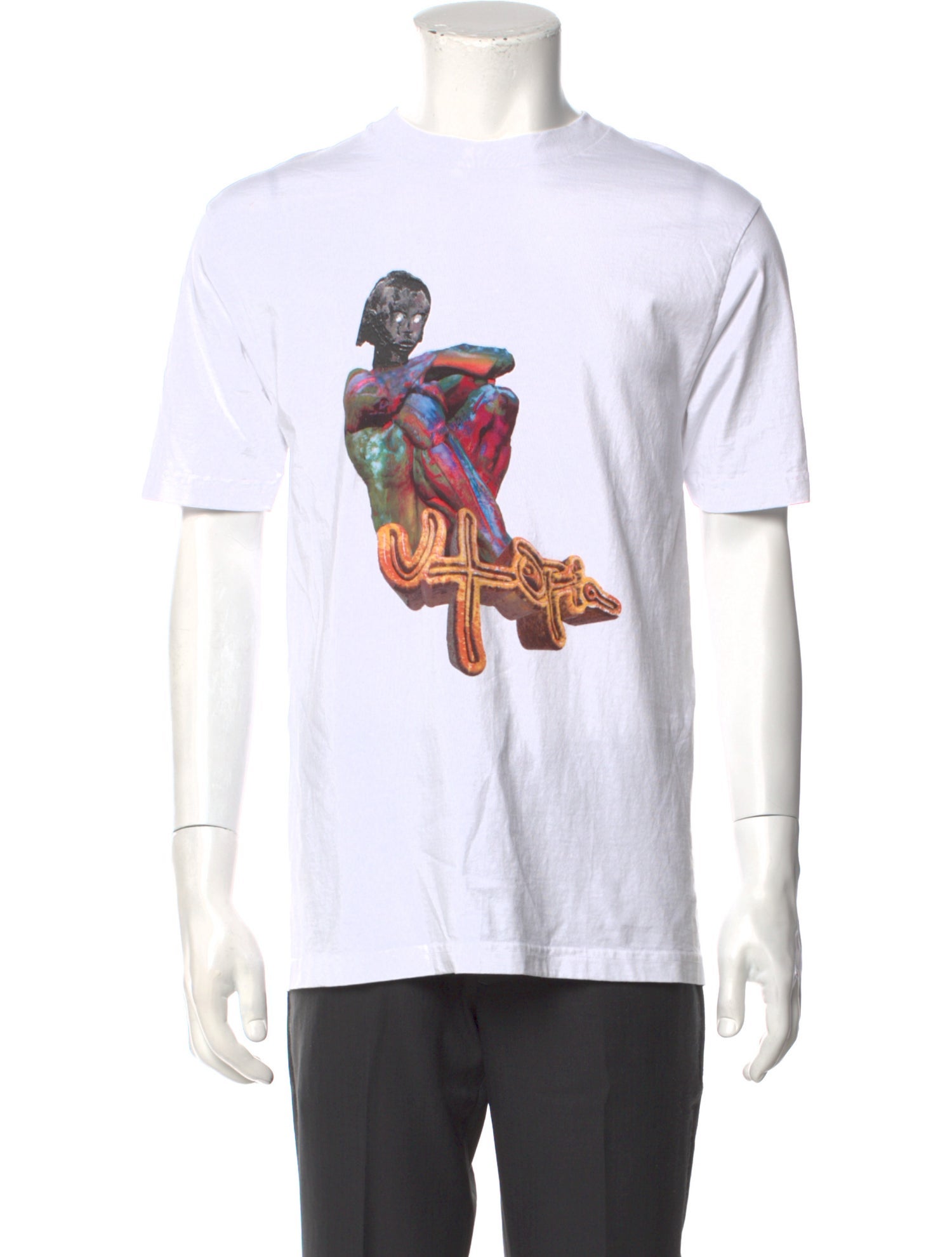 Travis Scott Graphic Print Crew Neck T-Shirt - White T-Shirts, Clothing ...