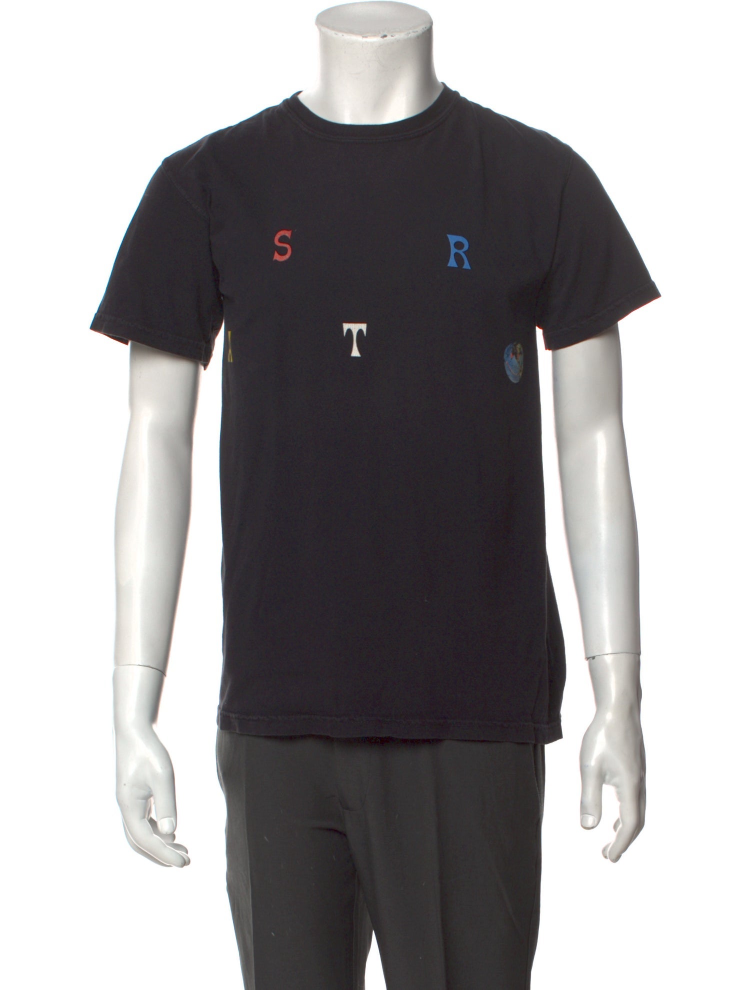 Travis Scott Graphic Print Crew Neck T-Shirt - Black T-Shirts, Clothing ...