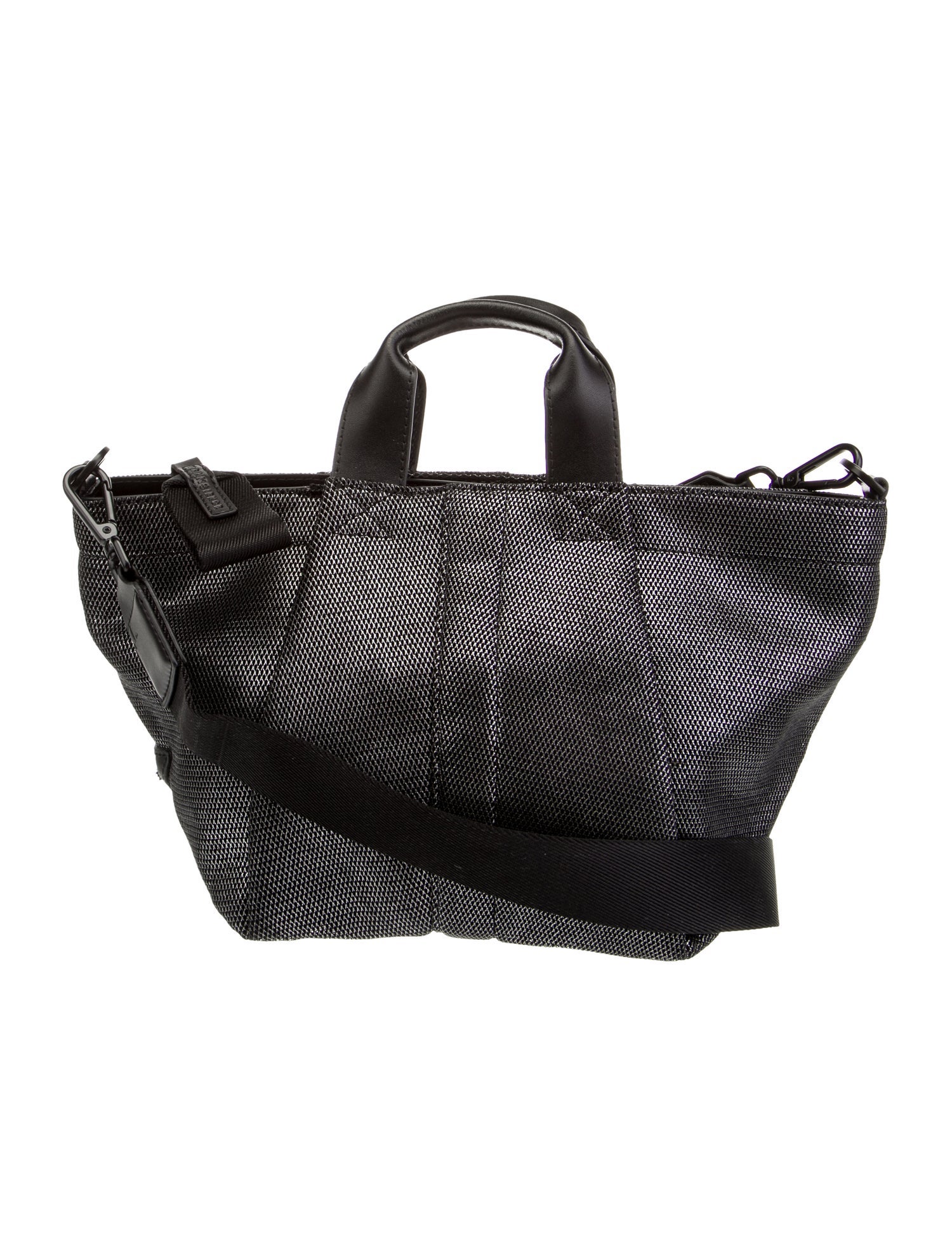 Transience Leather-Trim Mesh Crossbody Bag - Black Crossbody Bags ...