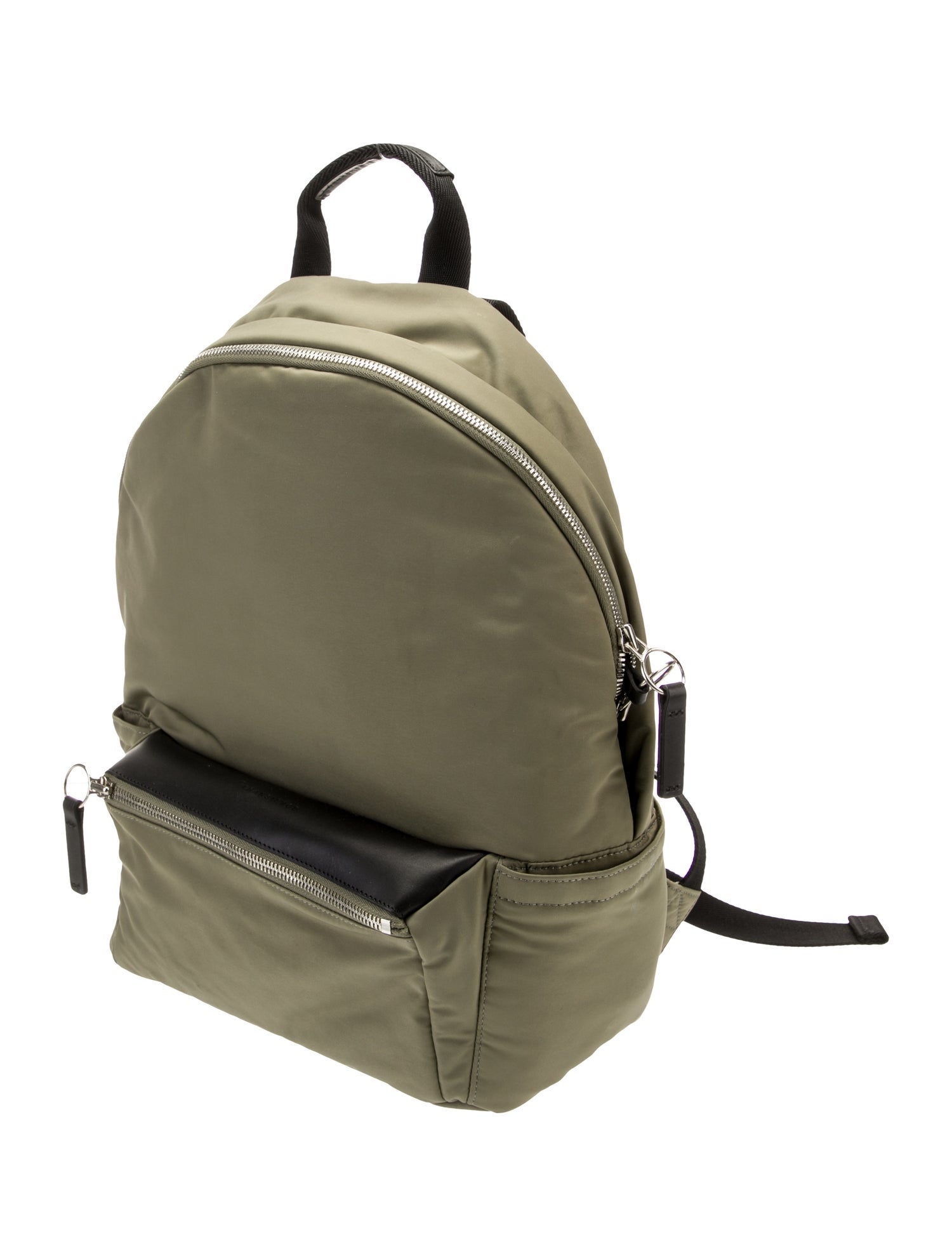 Transience Solid Nylon Backpack - Green Backpacks, Handbags ...