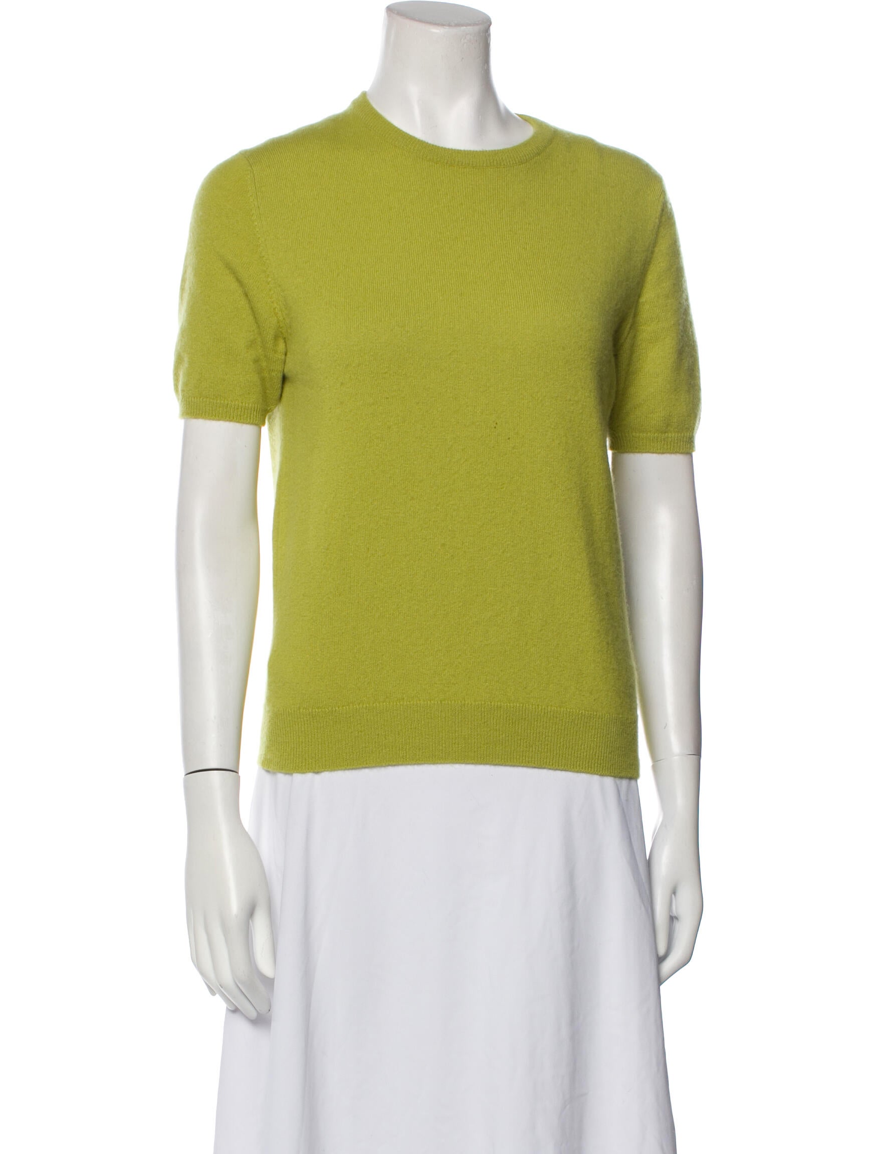 TSE Cashmere Crew Neck Sweater - Green Knitwear, Clothing - WTS31264 ...