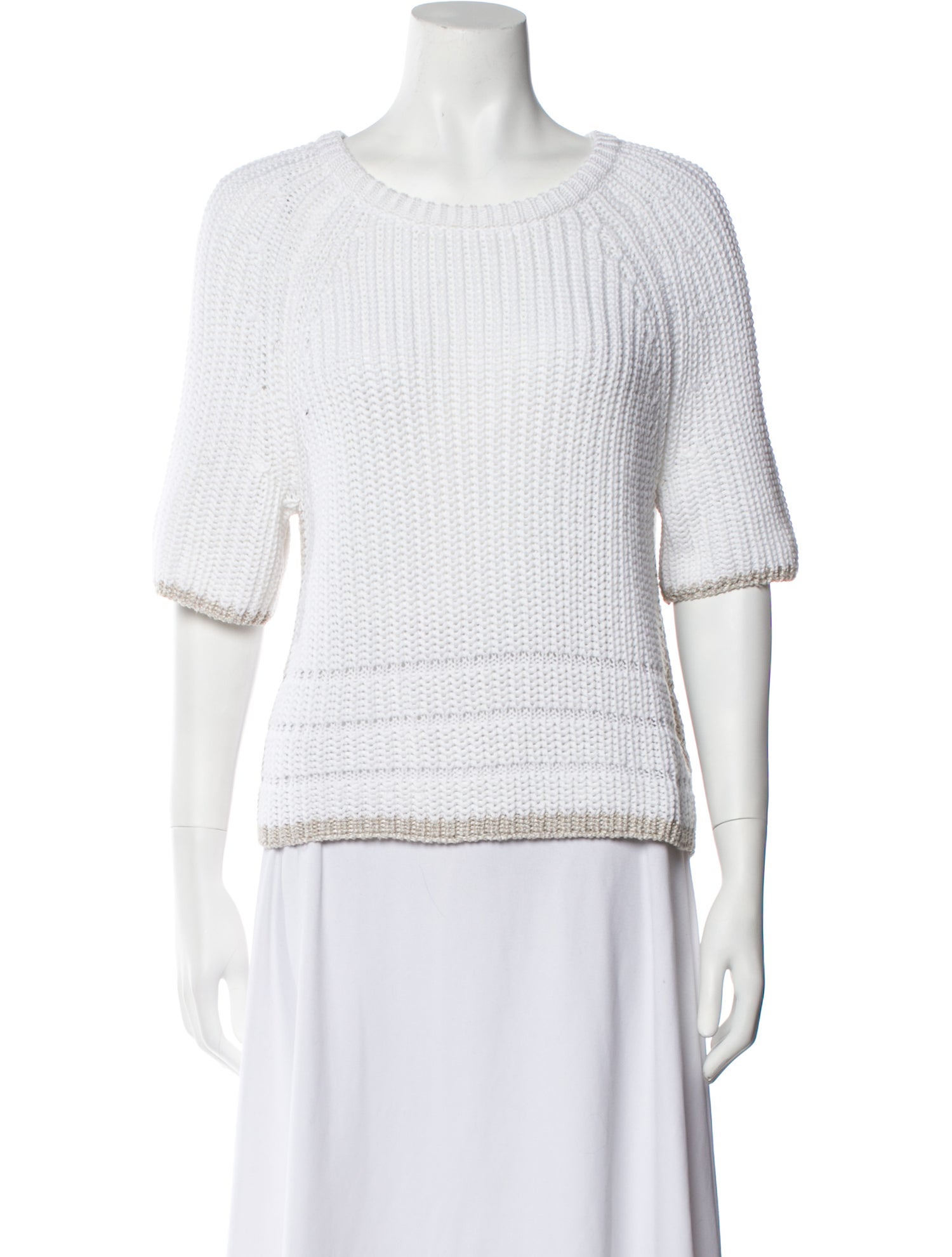TSE Scoop Neck Sweater - White Knitwear, Clothing - WTS34931 | The RealReal