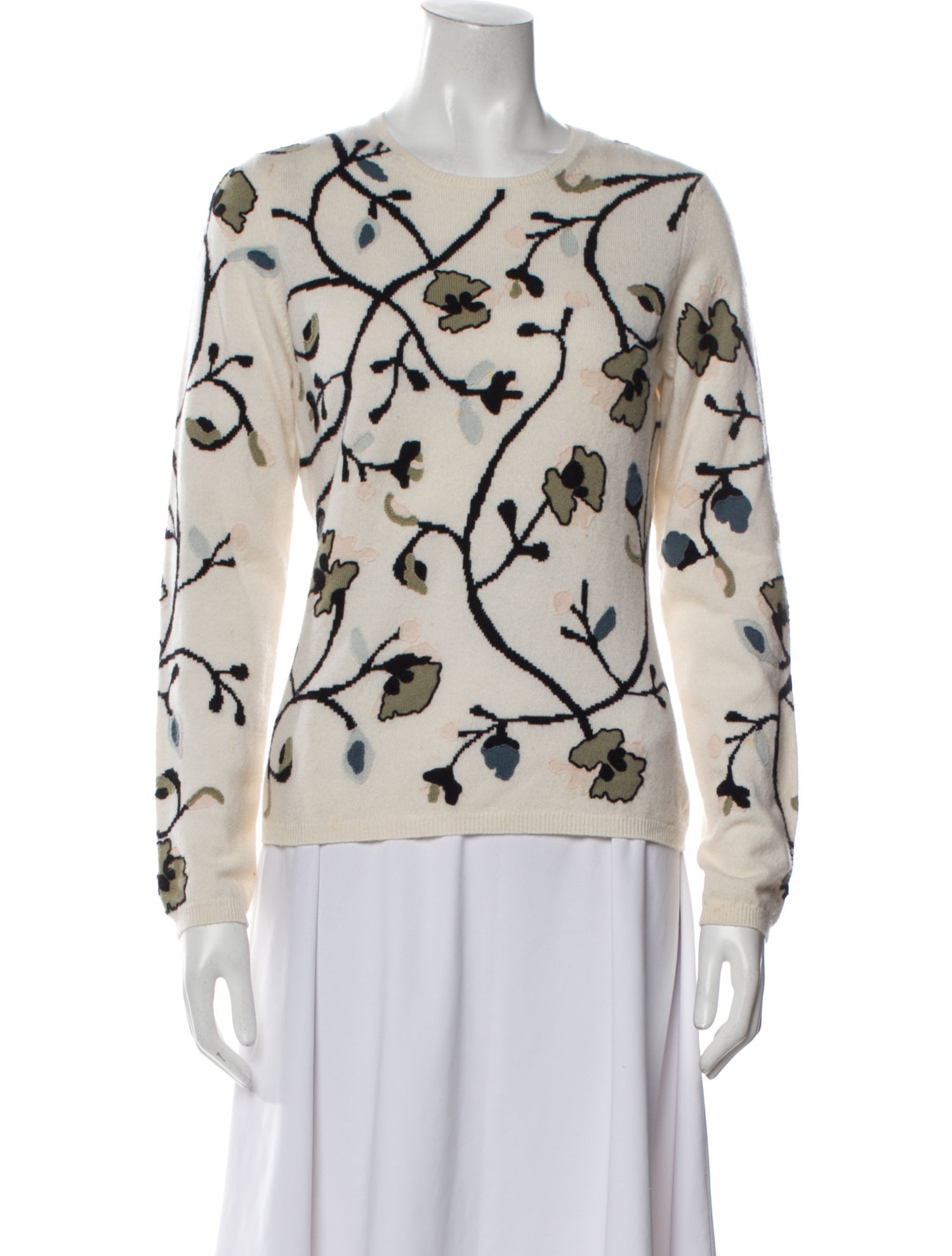 TSE Cashmere Printed Sweater - Neutrals Knitwear, Clothing - WTS36268 ...