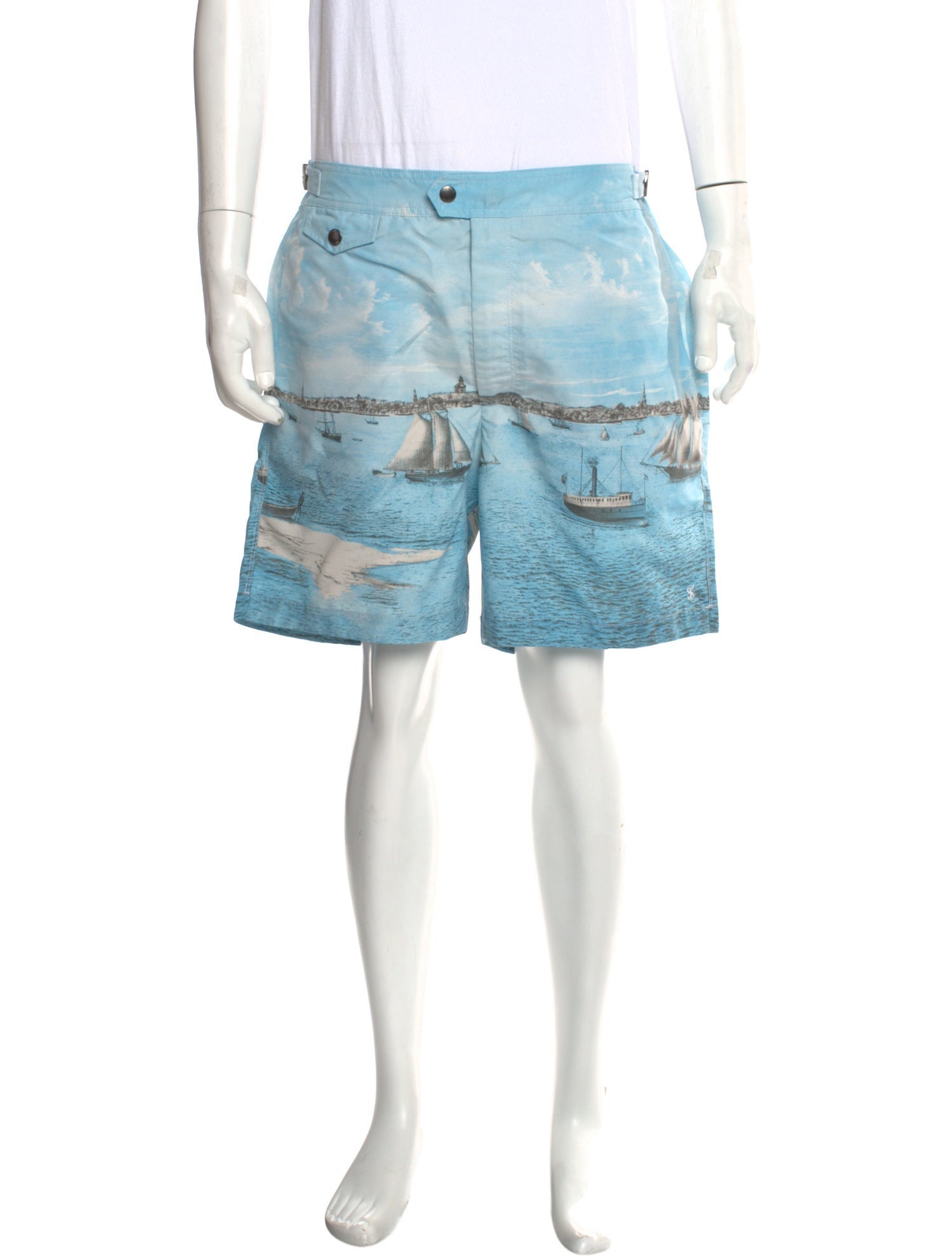 Todd Snyder x John Derian Printed Swim Trunks w/ Tags - Blue, 10.25 ...