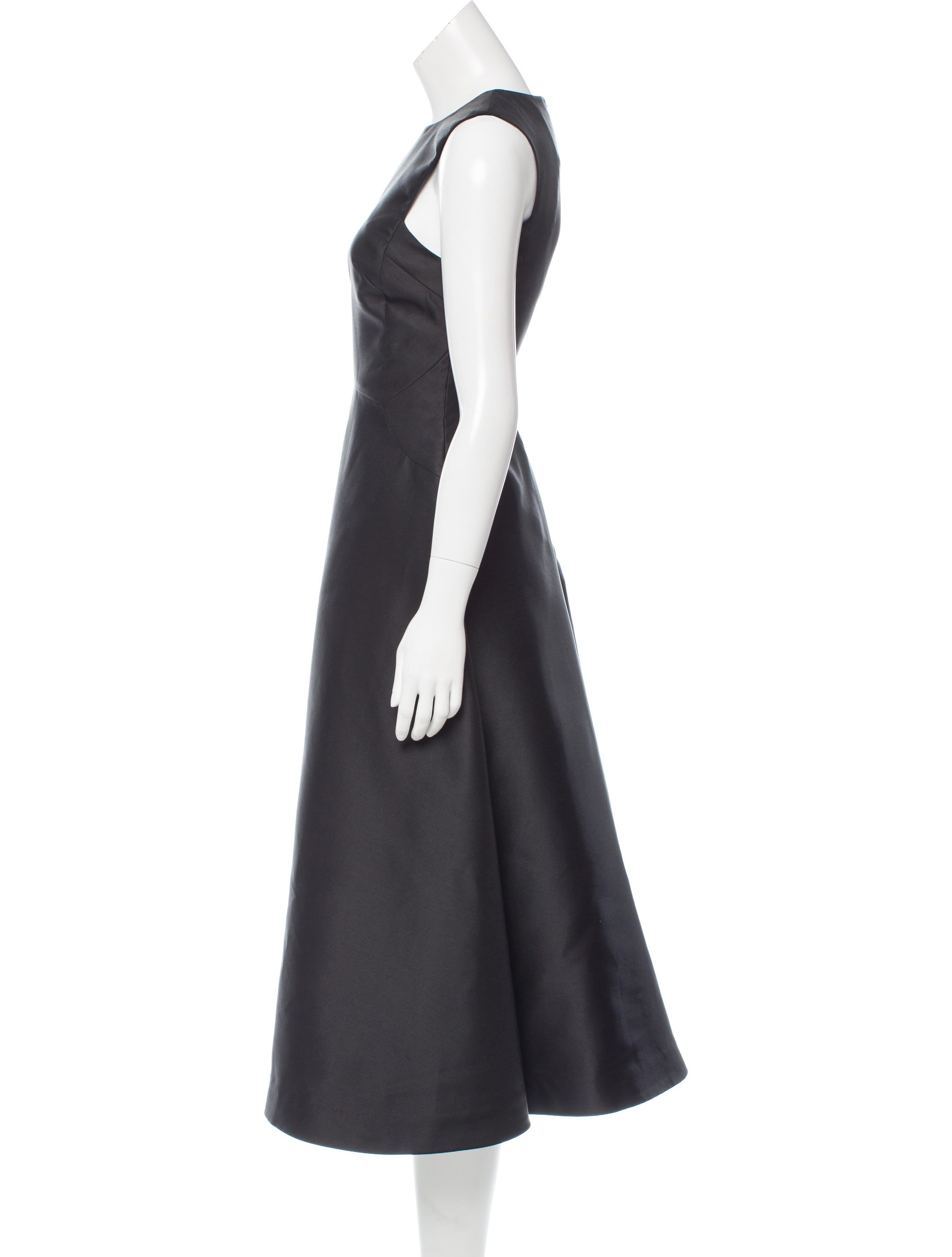 TY-LR Satin A-Line Dress - Black Dresses, Clothing - WTYLR20028 | The ...