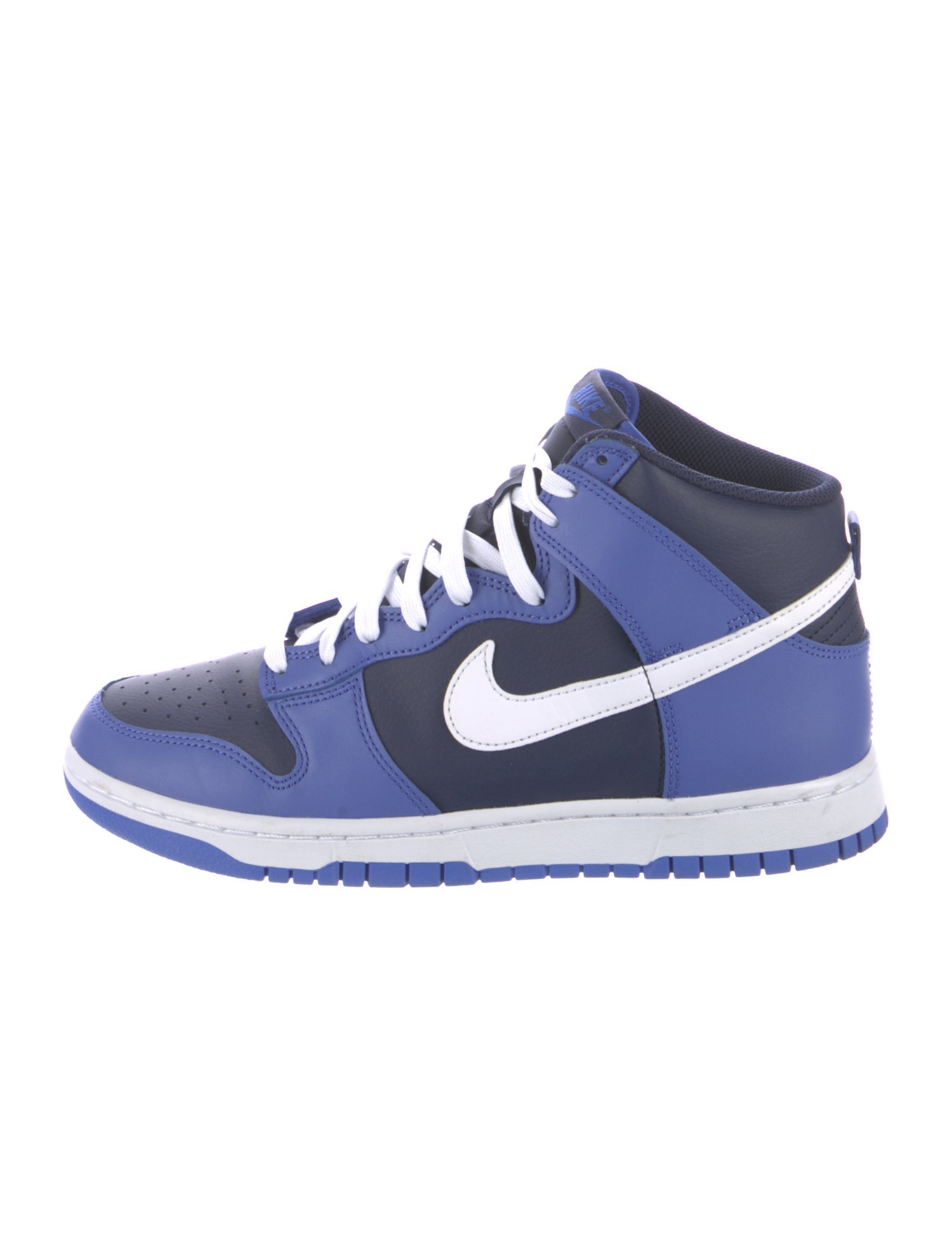 Nike Leather Colorblock Pattern Wedge Sneakers - Blue Sneakers, Shoes ...