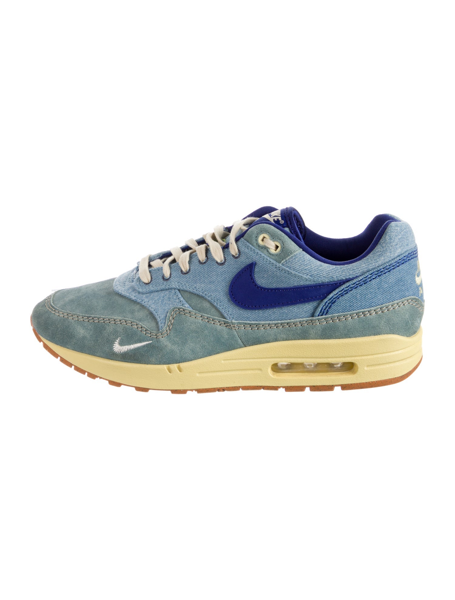 Nike Suede Embroidered Accent Sneakers - Blue Sneakers, Shoes ...