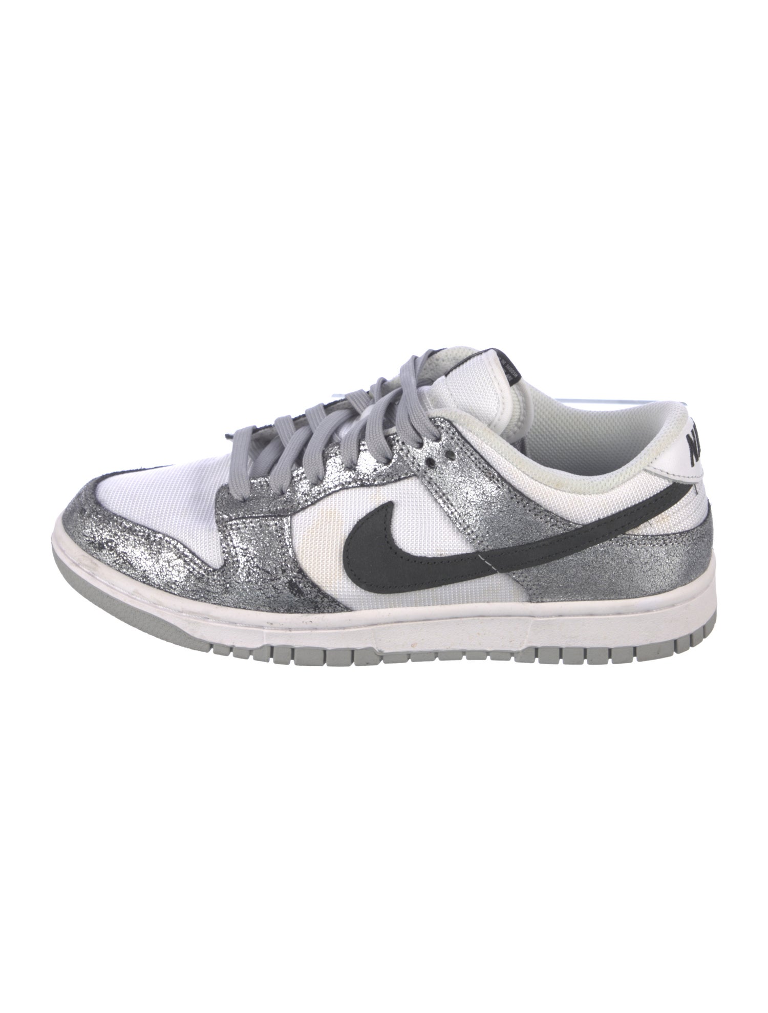 Nike Nike Dunk Low Golden Gals Metallic Silver Sneakers - Grey Sneakers ...