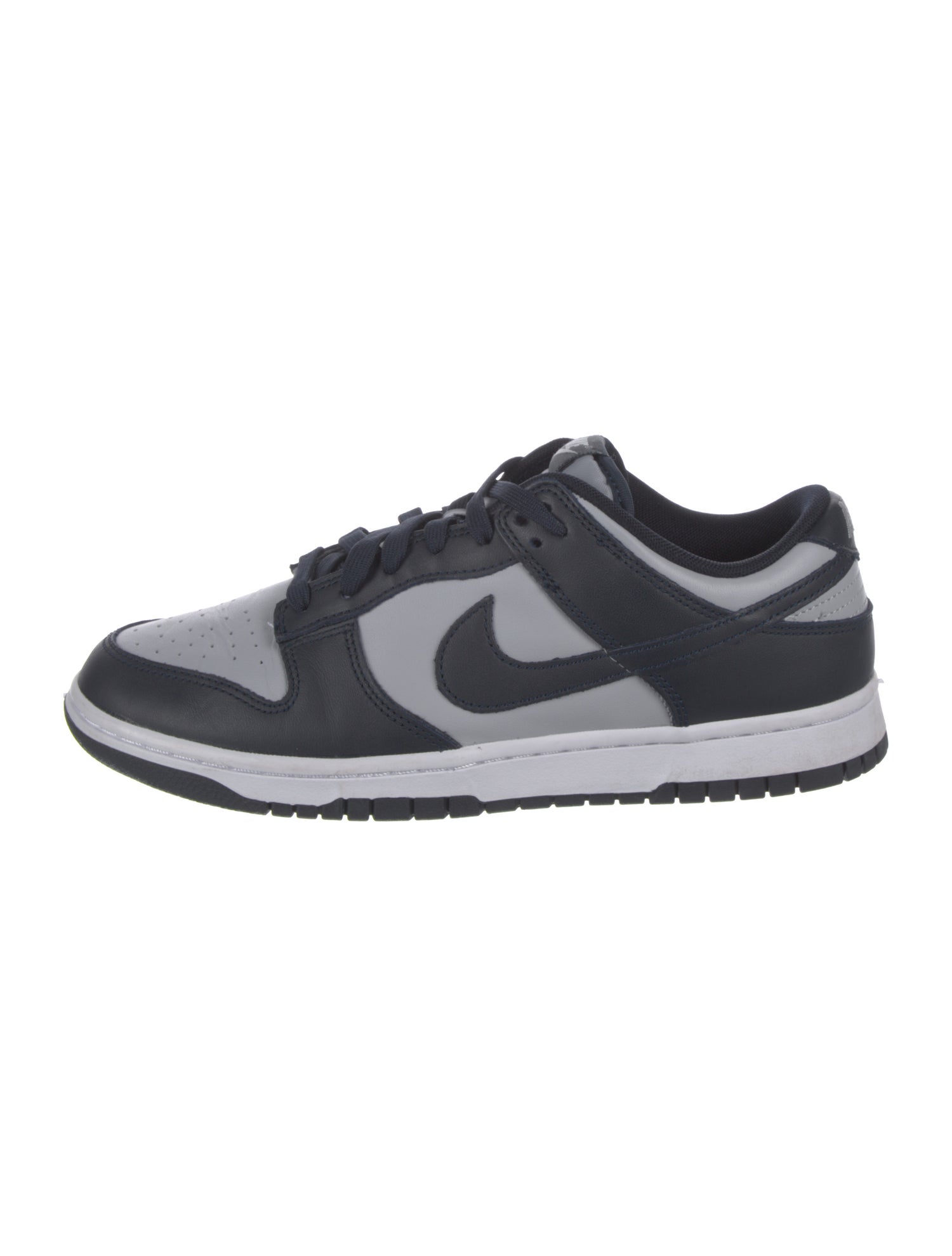 Nike Leather Colorblock Pattern Sneakers - Grey Sneakers, Shoes ...