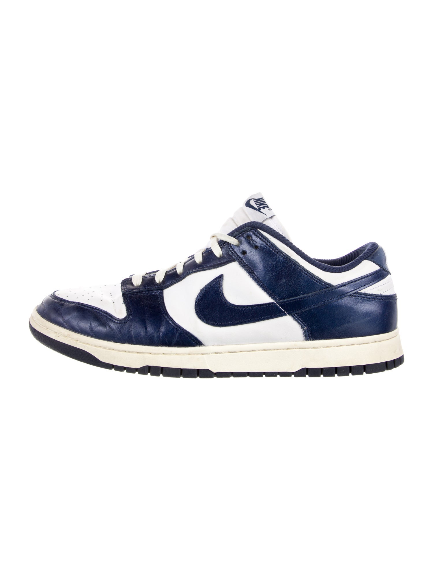 Nike Leather Printed Sneakers - Blue Sneakers, Shoes - WU2201296 | The ...