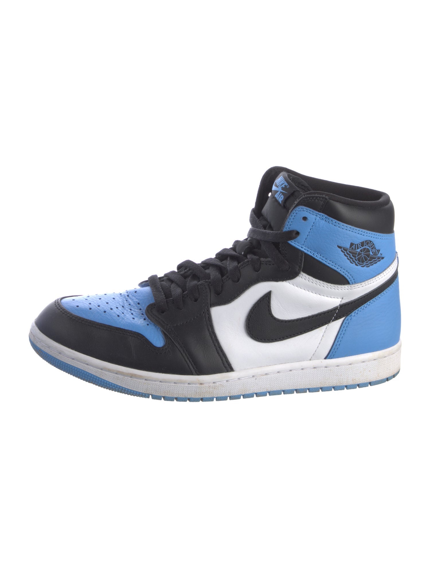 Jordan Leather Colorblock Pattern Sneakers - Blue Sneakers, Shoes ...