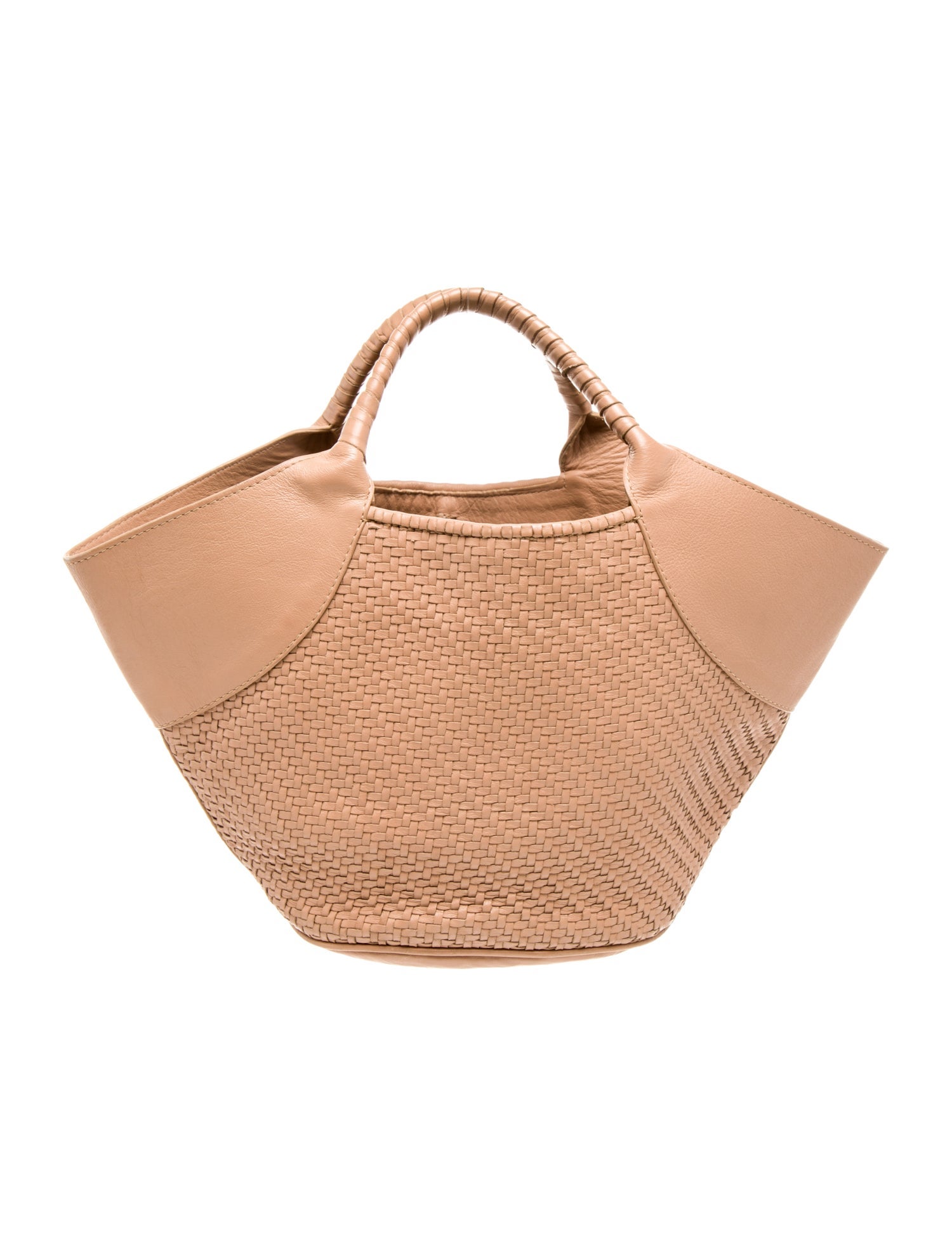 Ulla Johnson Leather Top Handle Bag - Neutrals Handle Bags, Handbags ...