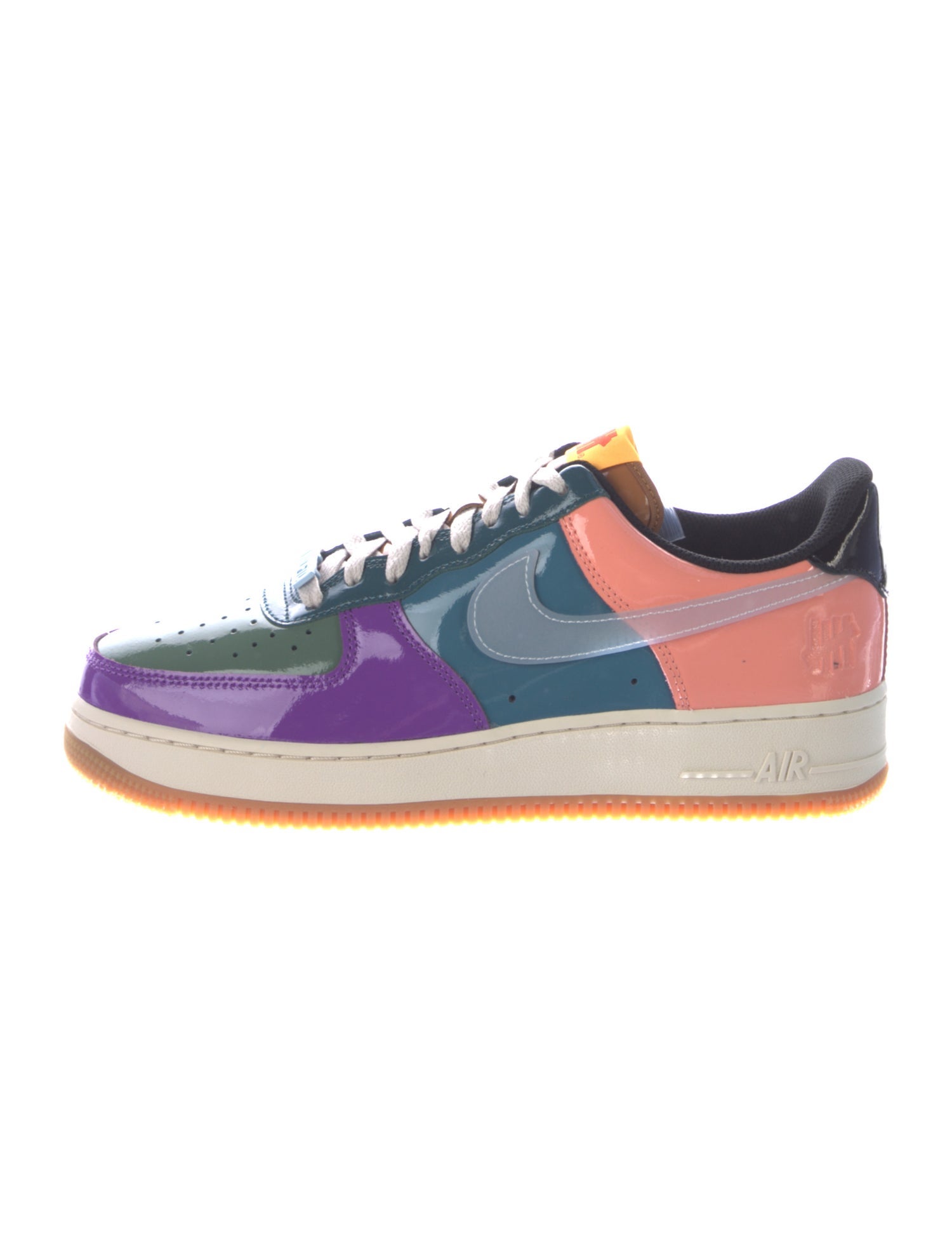 Nike Leather Graphic Print Sneakers - Orange Sneakers, Shoes ...