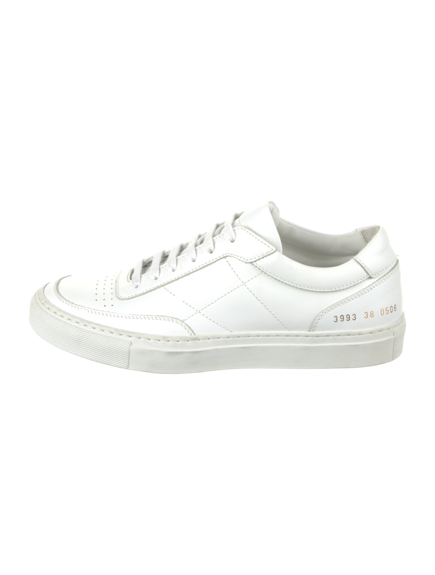 Woman by Common Projects Leather Sneakers - White Sneakers, Shoes ...