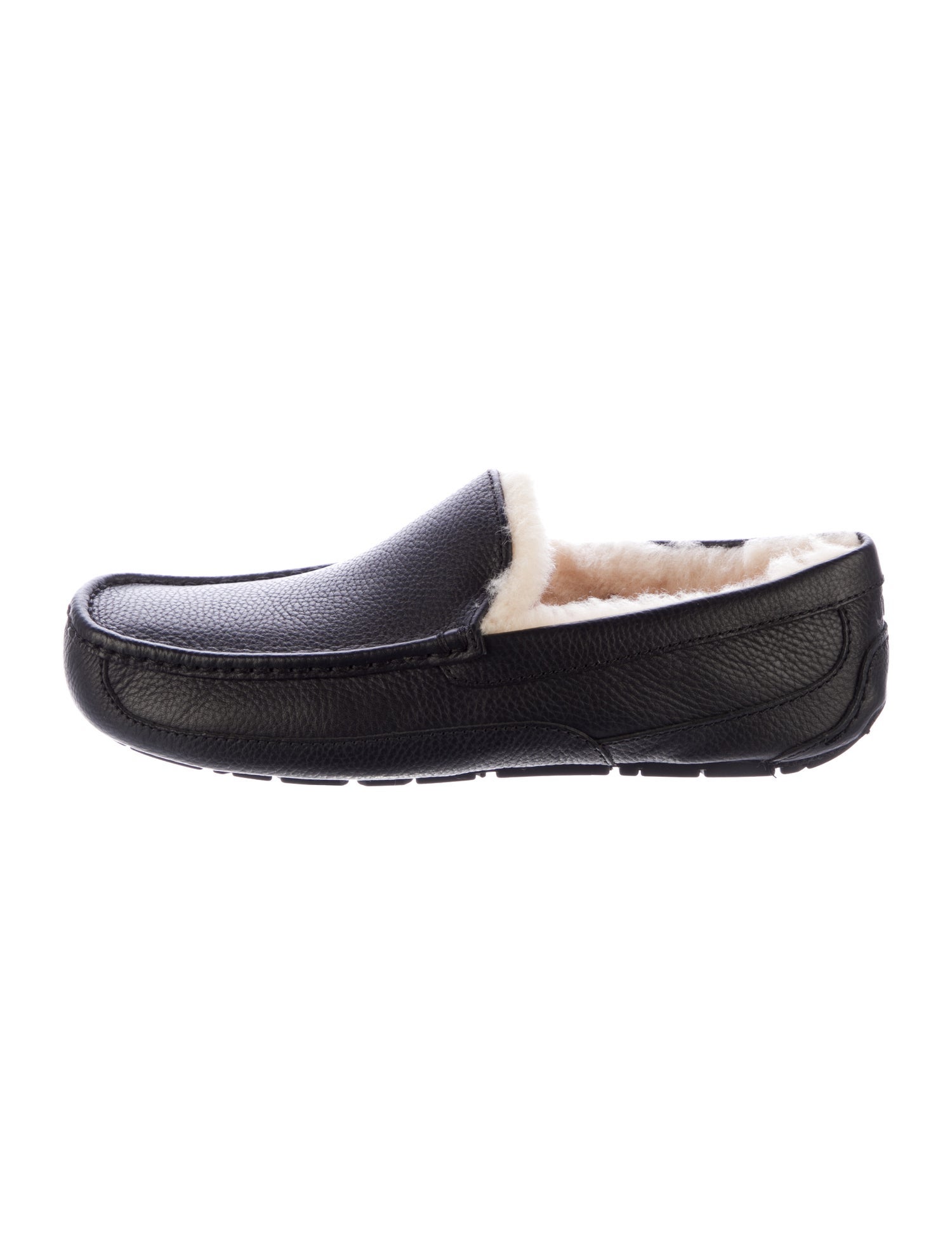 UGG Leather Slippers w/ Tags - Black Loafers, Shoes - WUUGG101968 | The ...