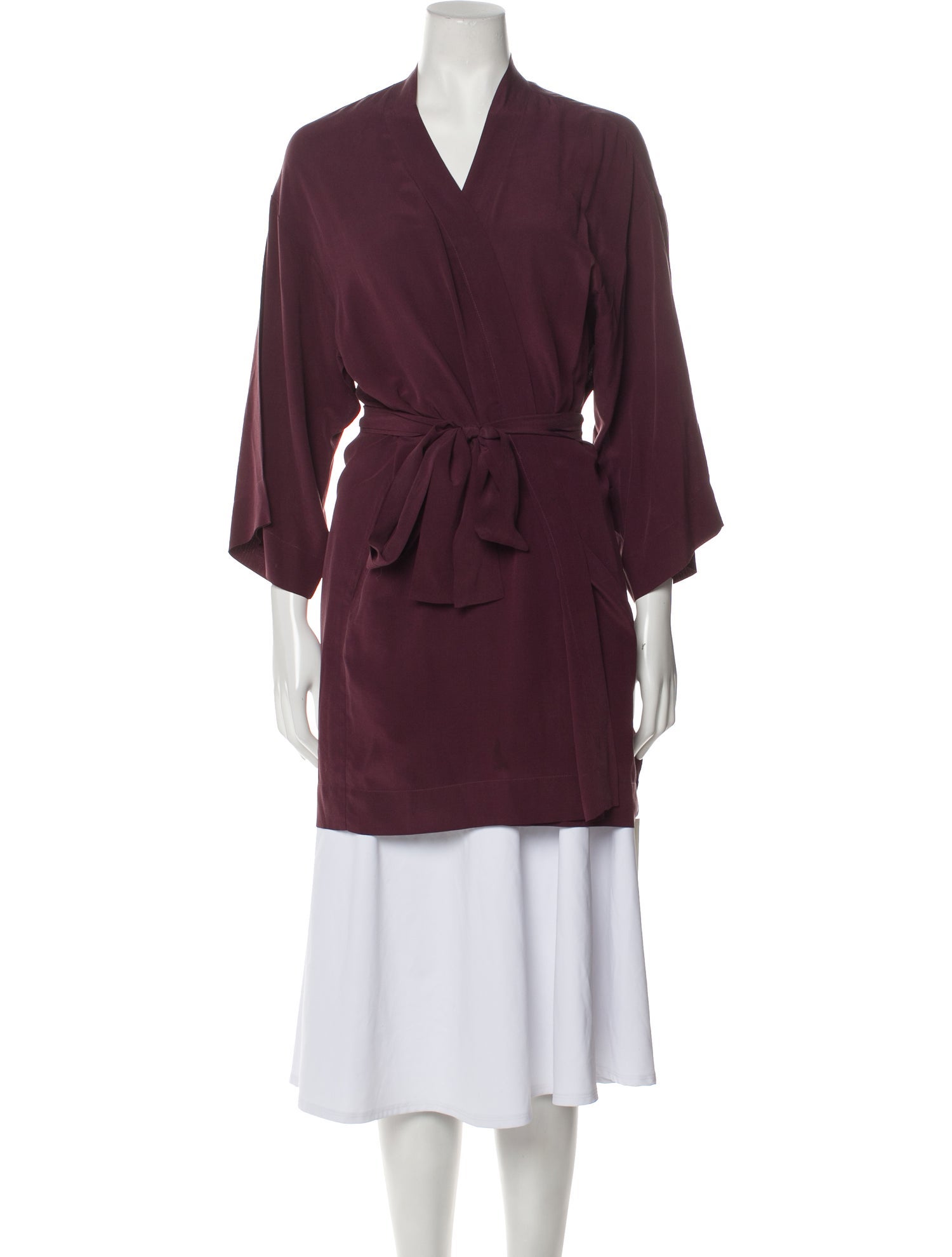 UGG Silk Robe - Burgundy Loungewear, Clothing - WUUGG107076 | The RealReal