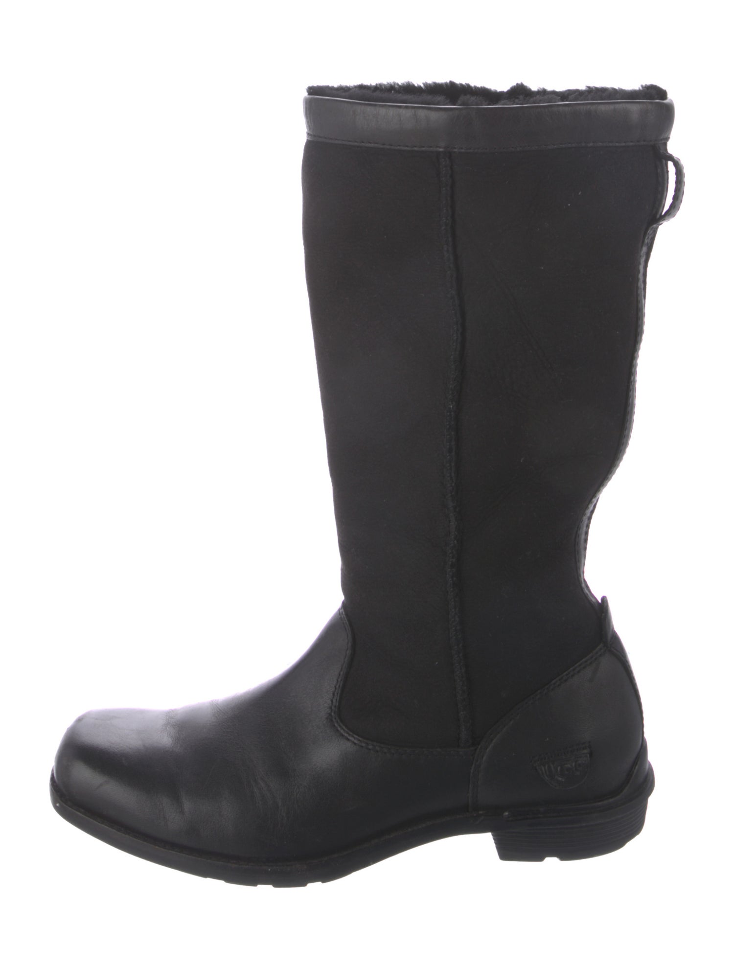 UGG Patent Leather Riding Boots - Black Boots, Shoes - WUUGG113798 ...