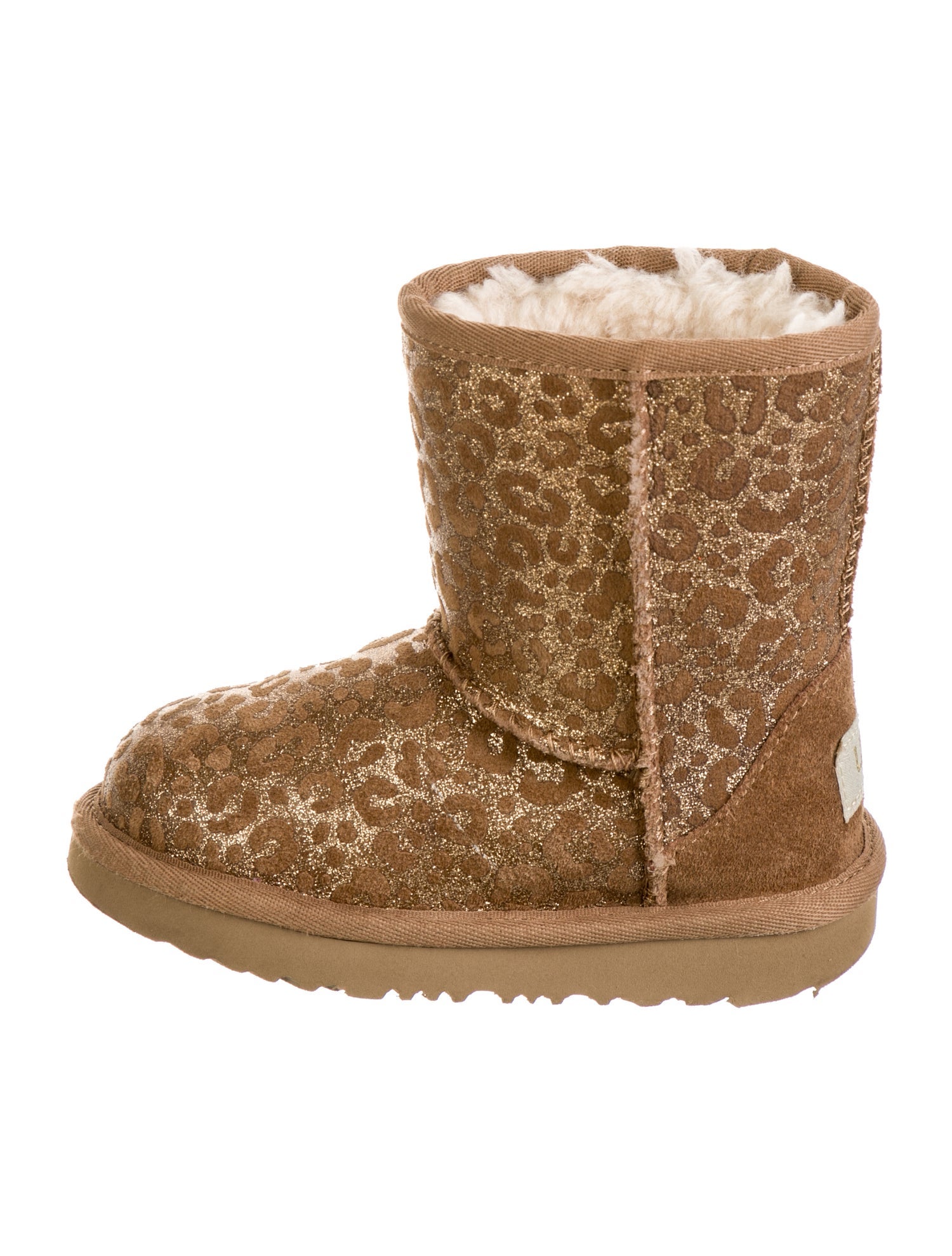 UGG Girls' Metallic Suede Ankle Boots - Brown Sizes 2-6, Girls ...