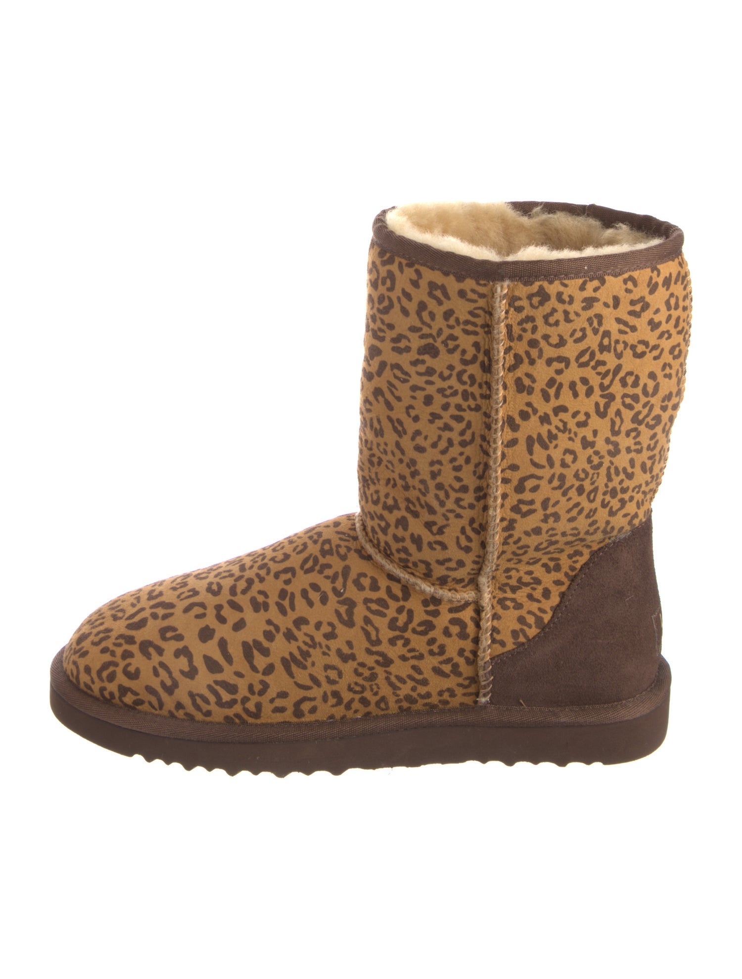 UGG Suede Animal Print Boots - Brown Boots, Shoes - WUUGG122188 | The ...
