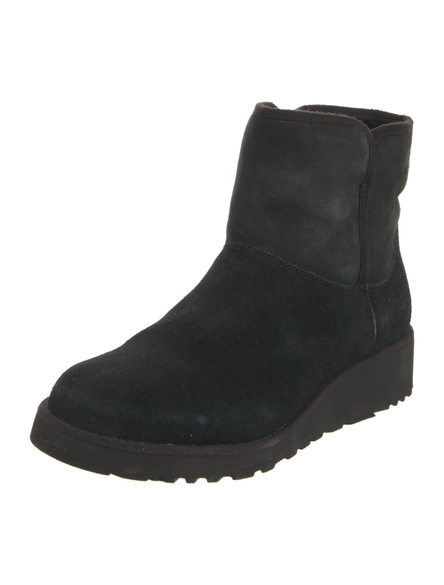 UGG Suede Moto Boots - Black Boots, Shoes - WUUGG131845 | The RealReal