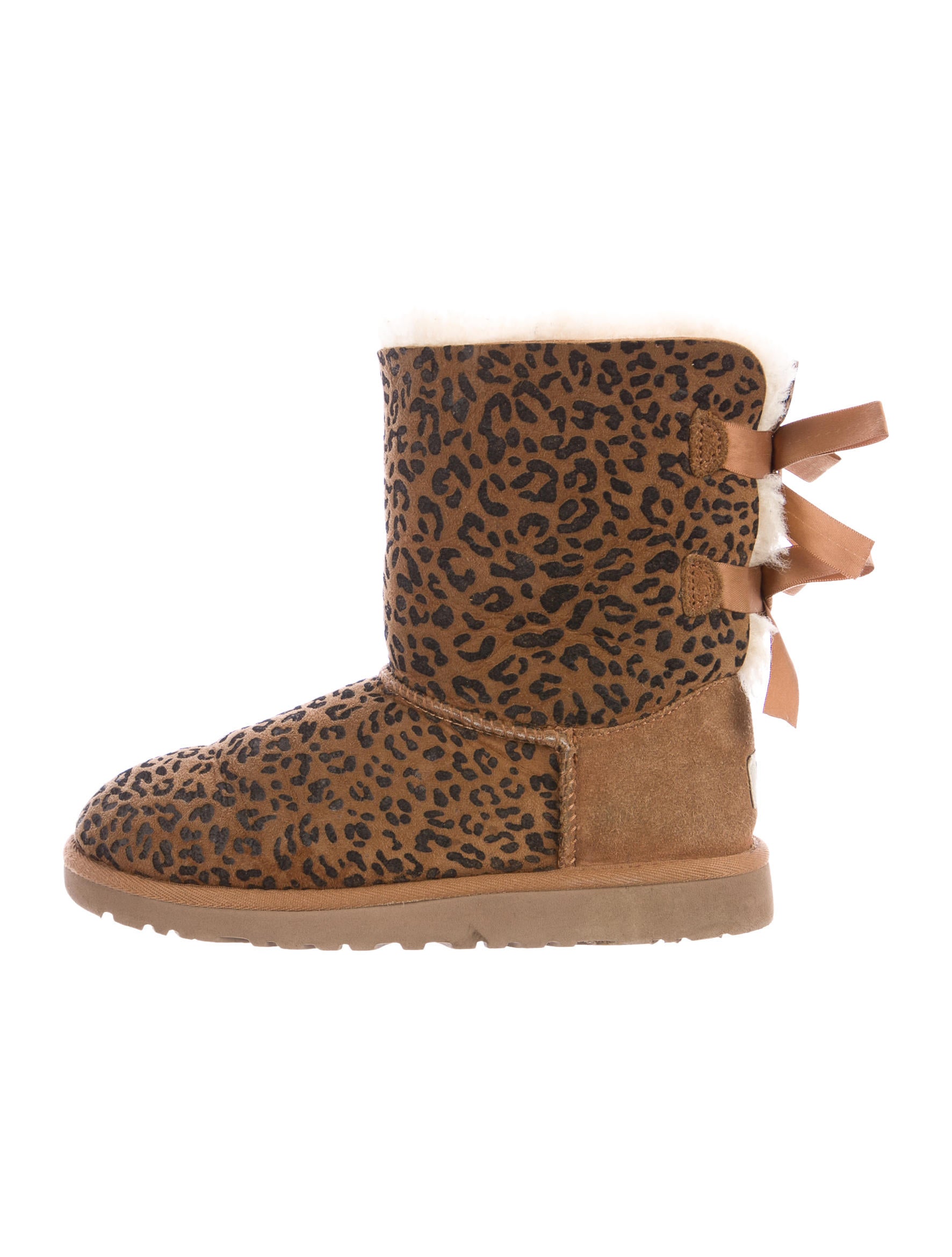 UGG Australia Girls' Bailey Bow Leopard Print Boots - Girls ...