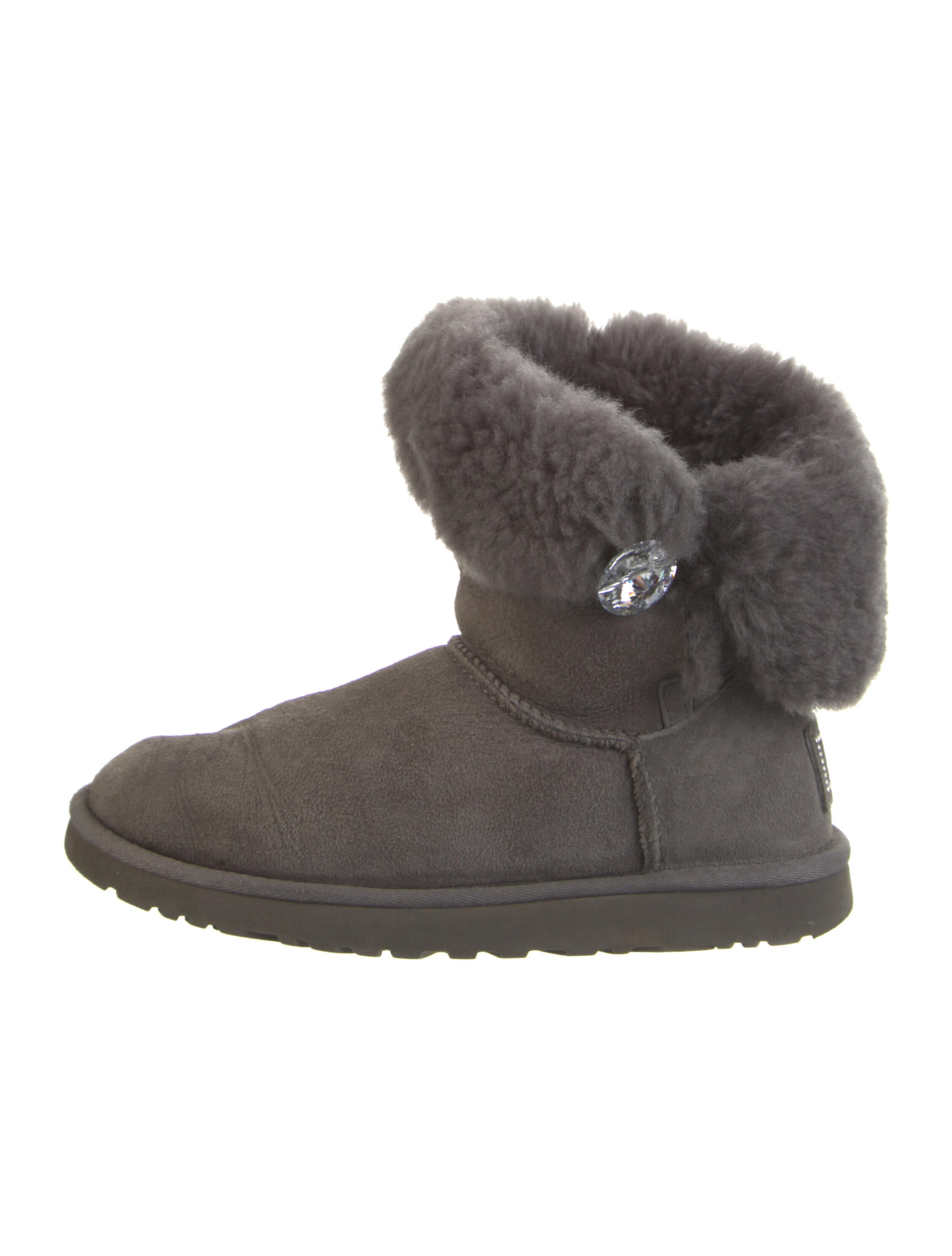 UGG Suede Boots - Grey Boots, Shoes - WUUGG80218 | The RealReal