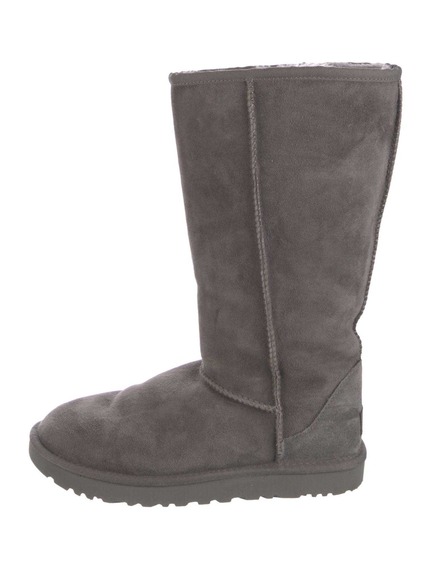 UGG Suede Boots - Grey Boots, Shoes - WUUGG95122 | The RealReal