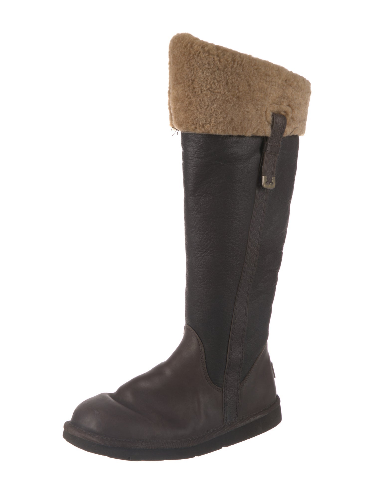UGG Leather Boots - Brown Boots, Shoes - WUUGG99737 | The RealReal
