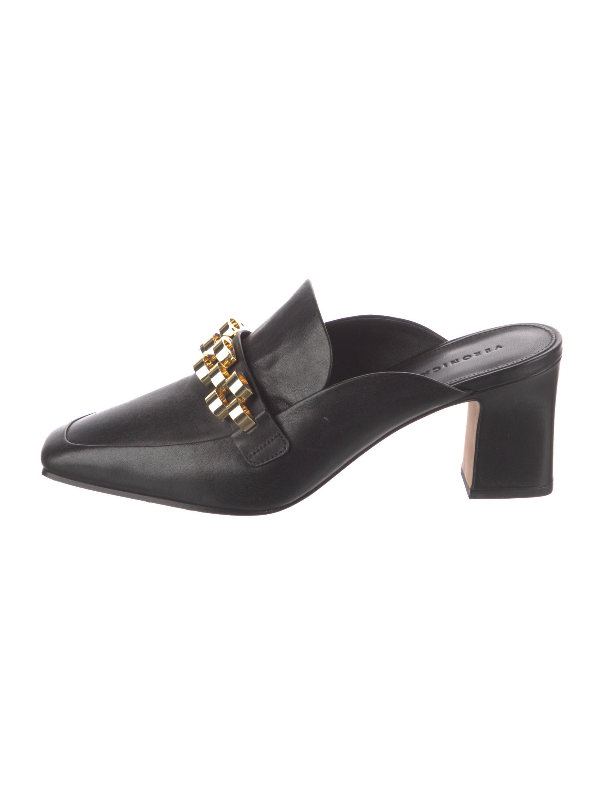 Veronica Beard Leather Mules - Black Pumps, Shoes - WV1161958 | The ...