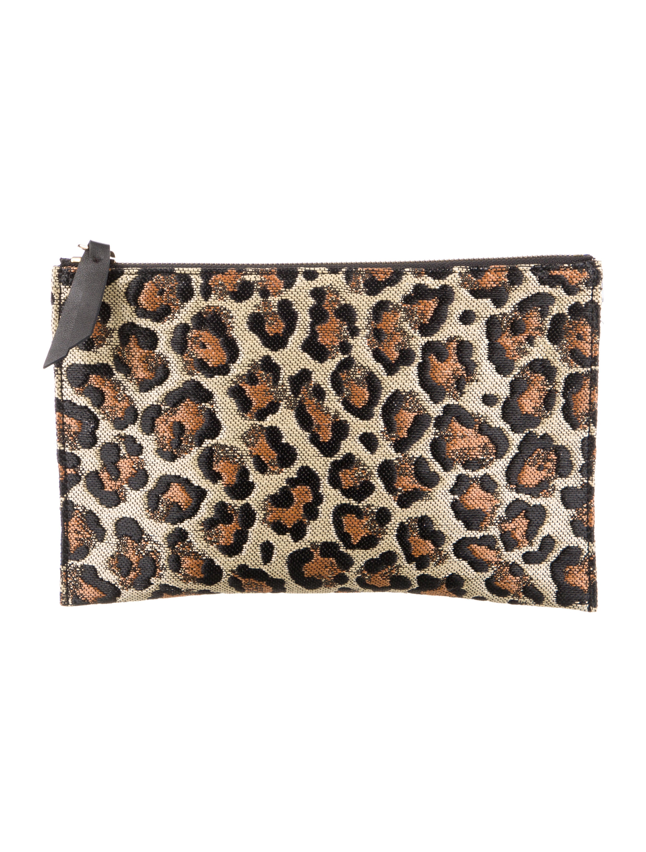 Veronica Beard Canvas Animal Print Pouch - Neutrals Clutches, Handbags - WV1186816 | The RealReal