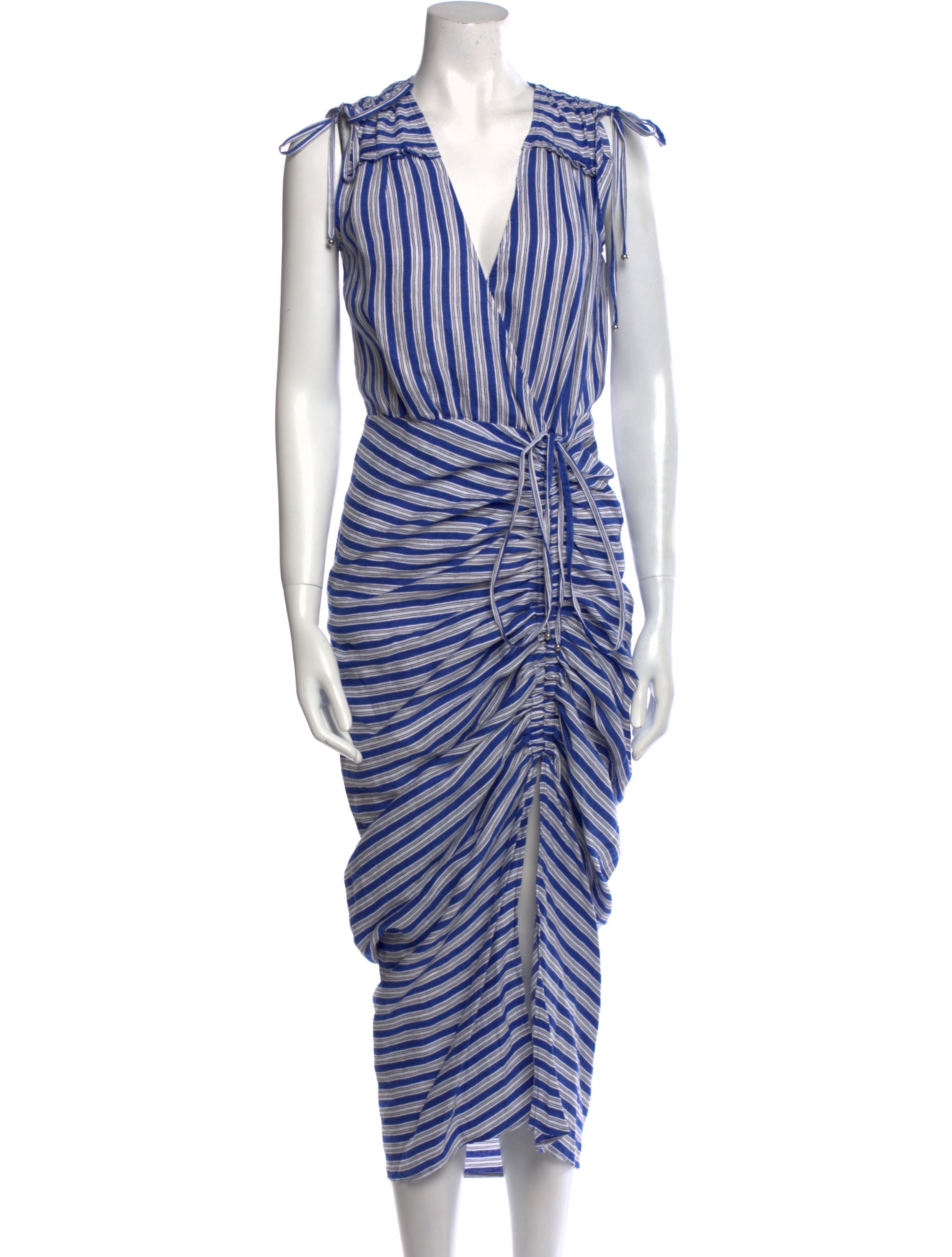 Veronica Beard Striped Long Dress - Blue Dresses, Clothing - WV1196831 | The RealReal