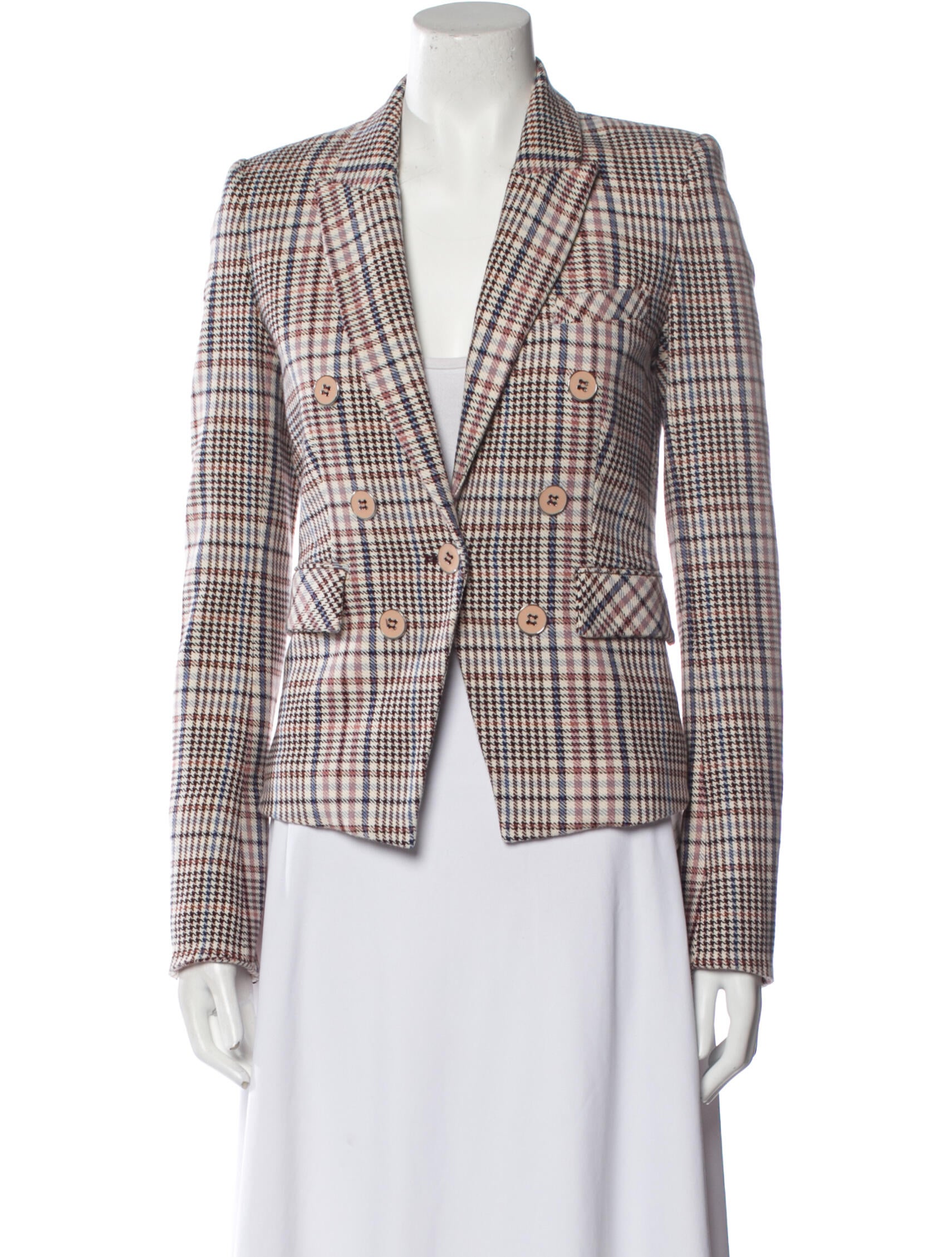 The Row Virgin Wool Plaid Print Blazer - Neutrals Jackets, Clothing ...