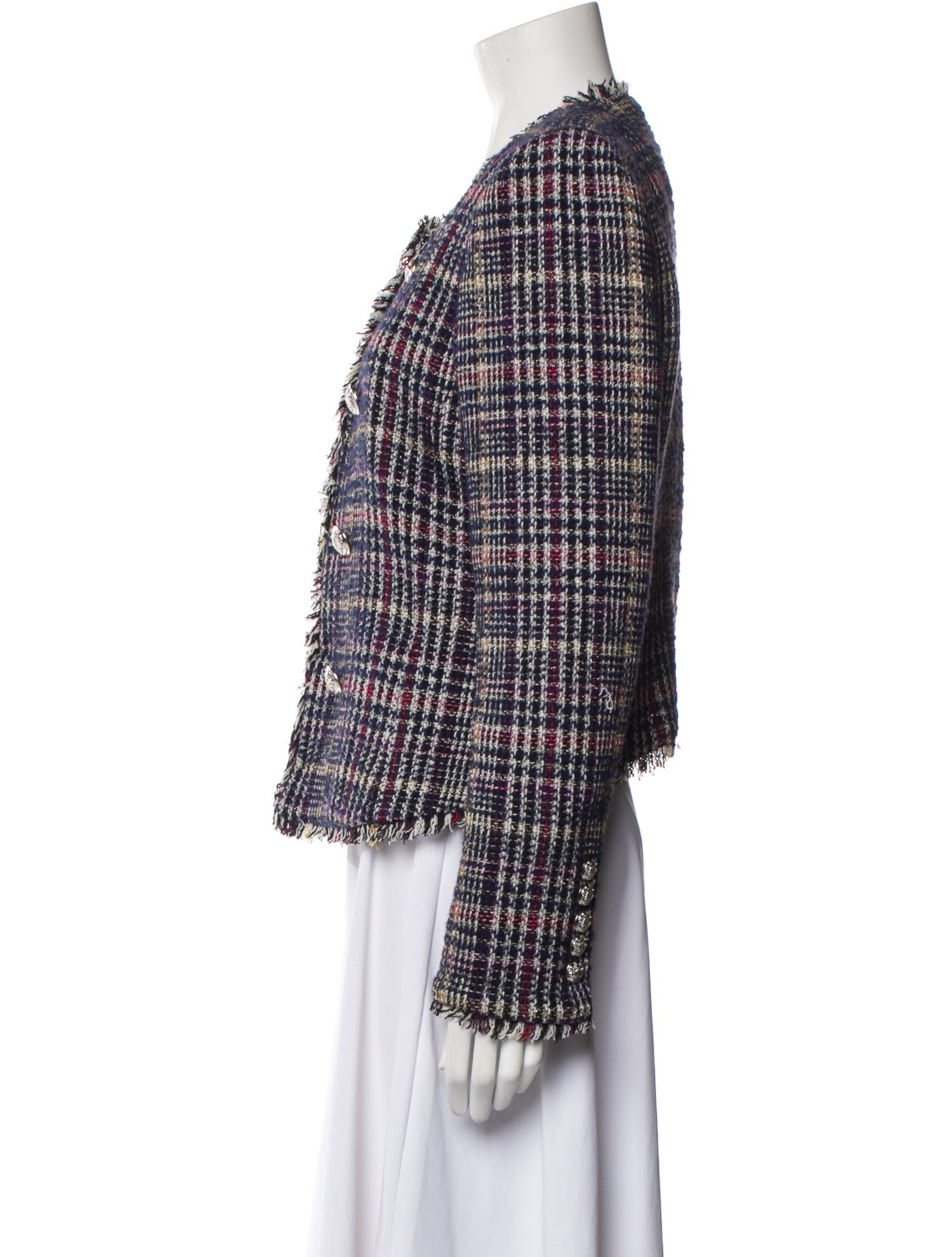 Edward Achour Tweed Pattern Evening Jacket - Green Jackets, Clothing ...