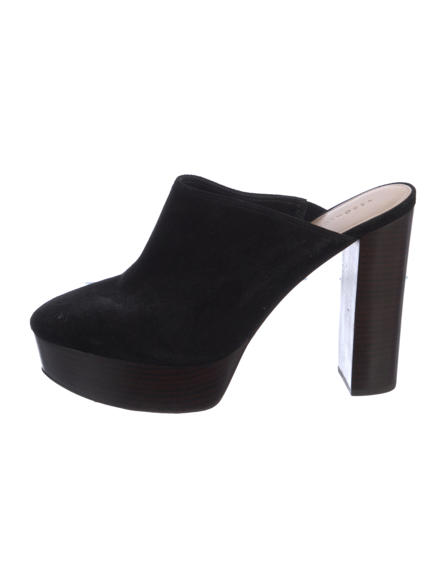 Veronica Beard Suede Mules - Black Pumps, Shoes - WV1305324 | The RealReal