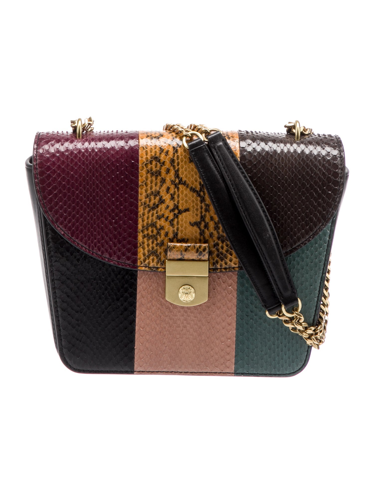 Veronica Beard Python Shoulder Bag - Black Shoulder Bags, Handbags ...