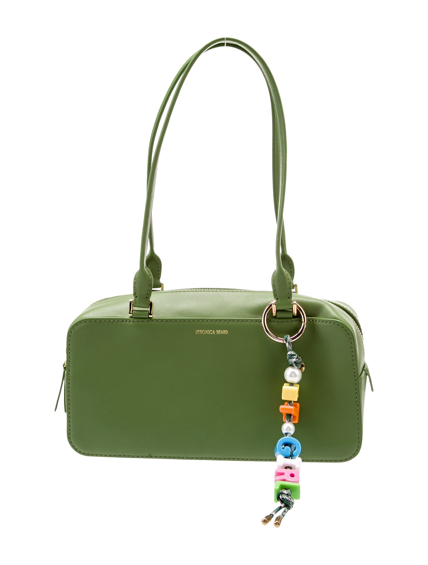 Veronica Beard Leather Shoulder Bag - Green Shoulder Bags, Handbags ...
